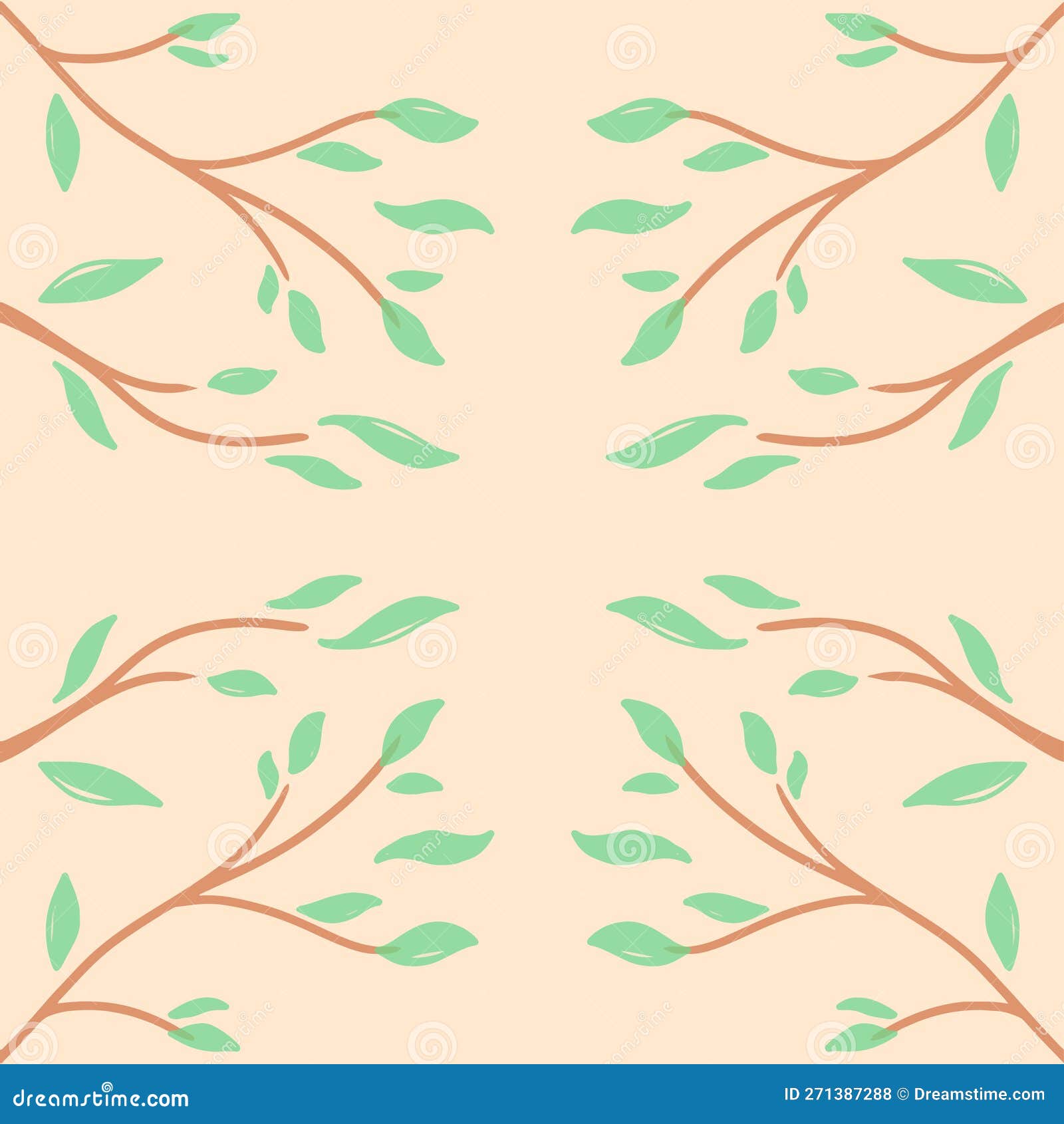 Floral Minimal Pattern Vector Stock Vector - Illustration of poster ...