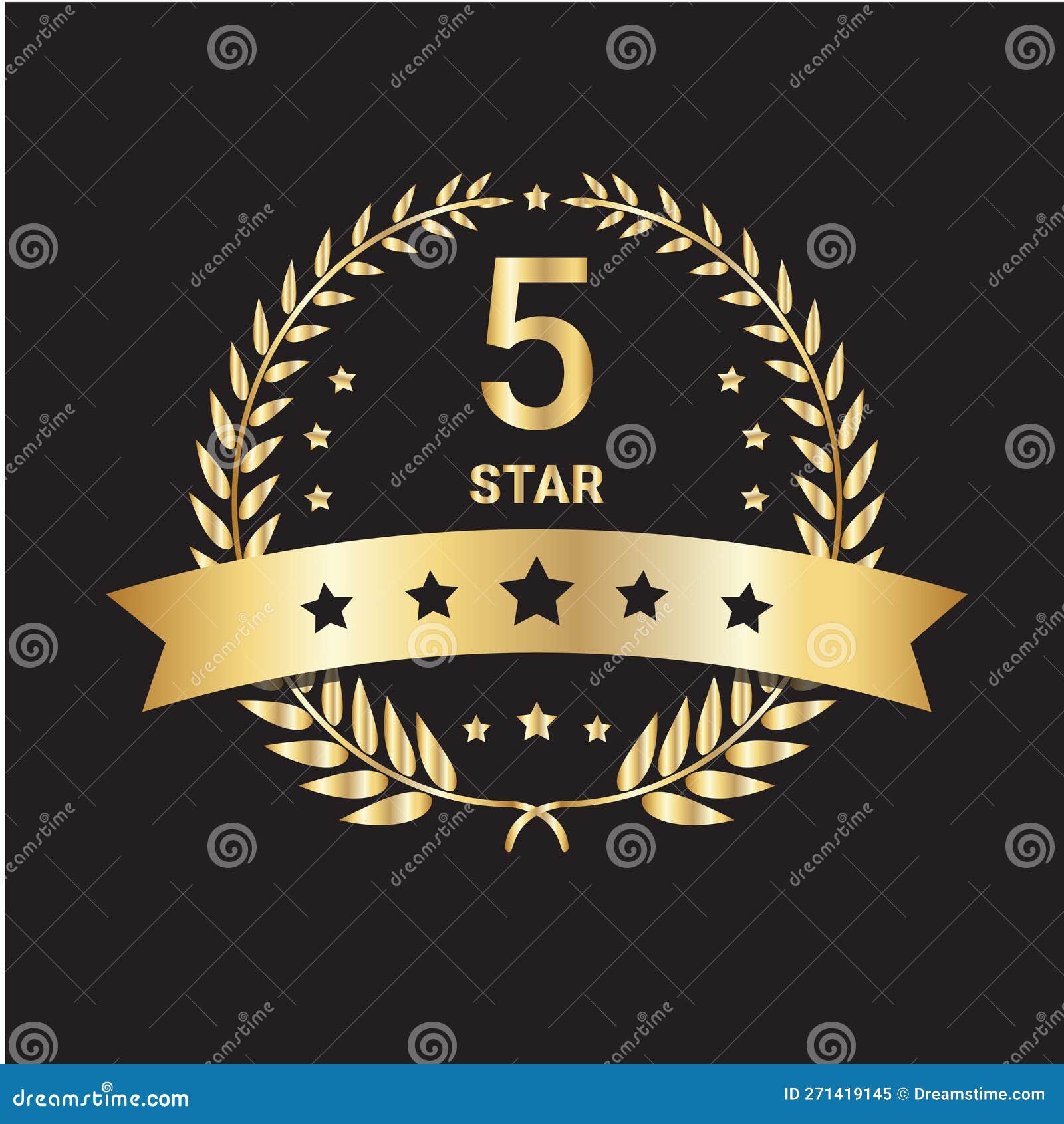 5 Star Review Vector Badges. Star Reviews Logo, Icon and Badges Stock ...