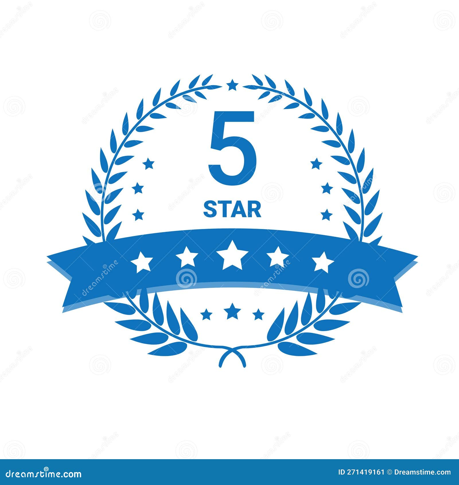 5 Star Review Vector Badges. Star Reviews Logo, Icon and Badges. 5 Star ...