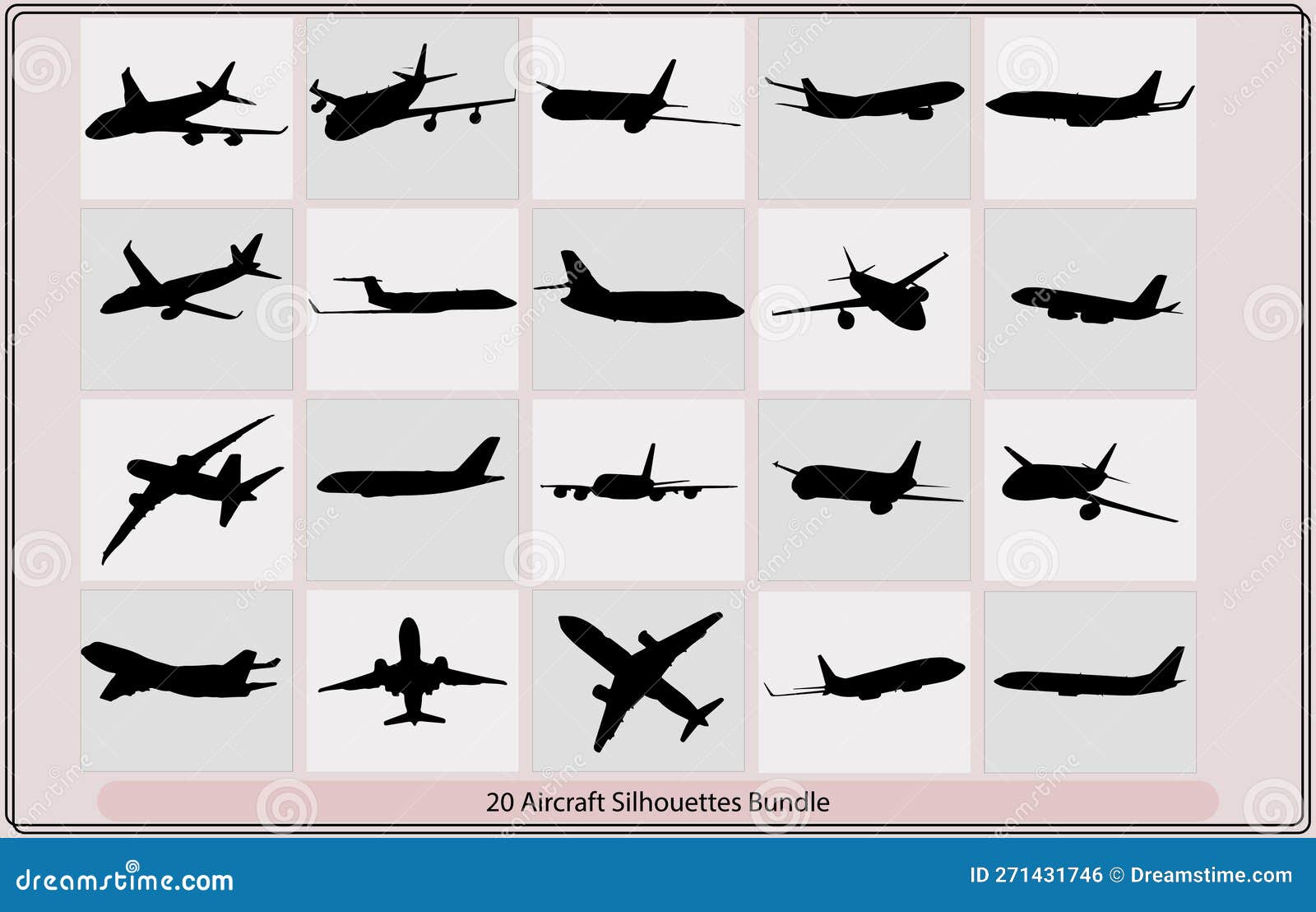 Silhouette of Airplane Shadow,Military Aircrafts Icon Set,Fighter Jet ...