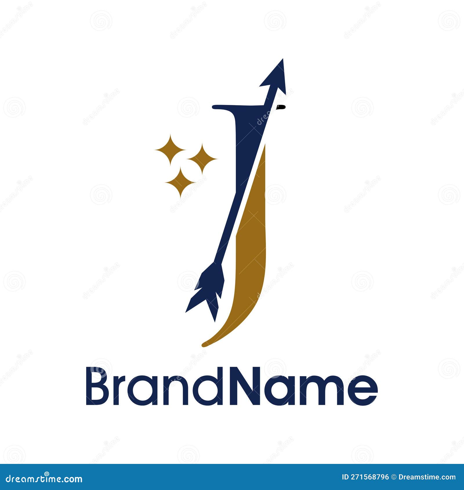 Luxuty Initial J Arrow Logo Stock Vector - Illustration of initial ...