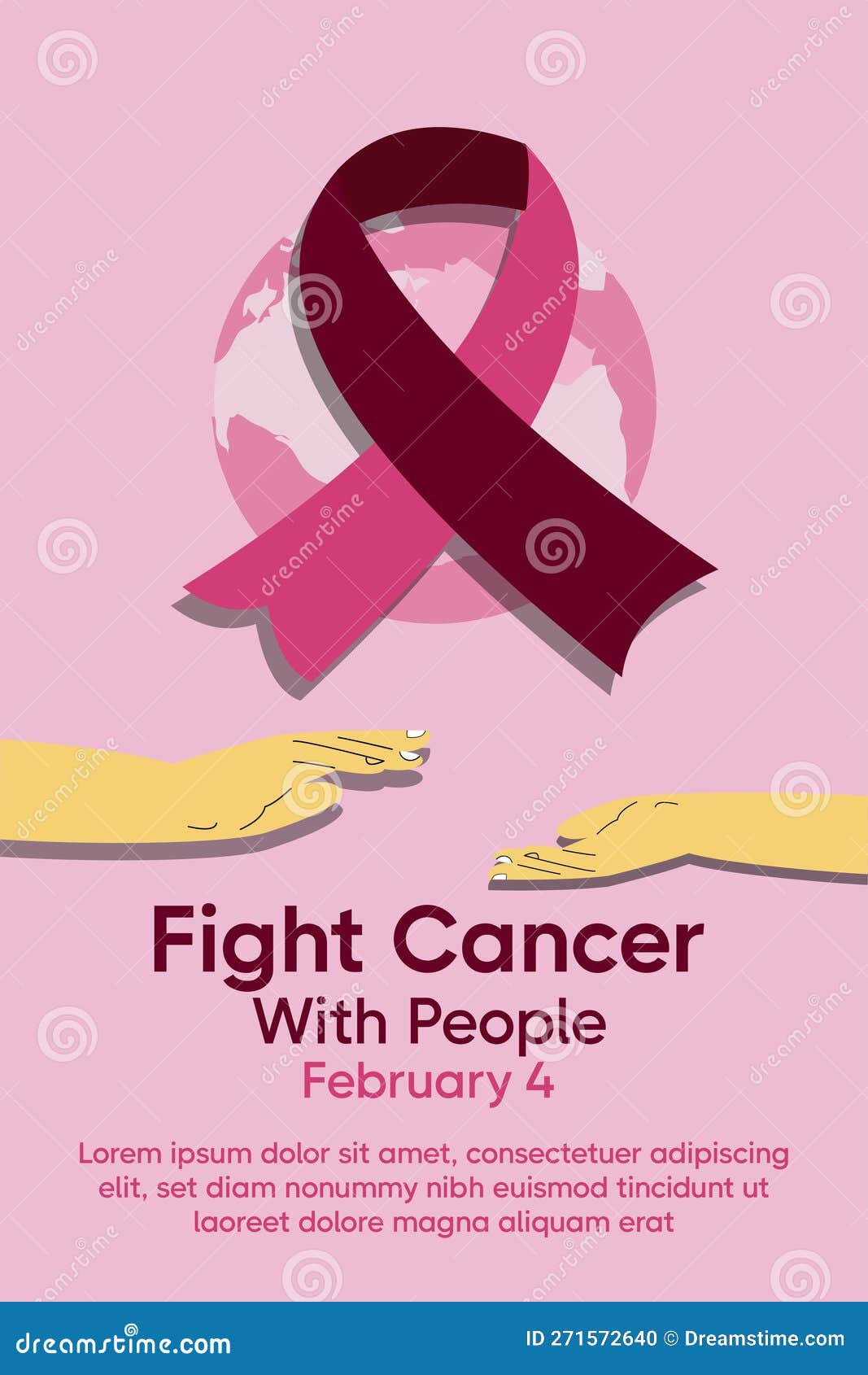 Womens Cancer Day International Stock Illustration - Illustration of ...