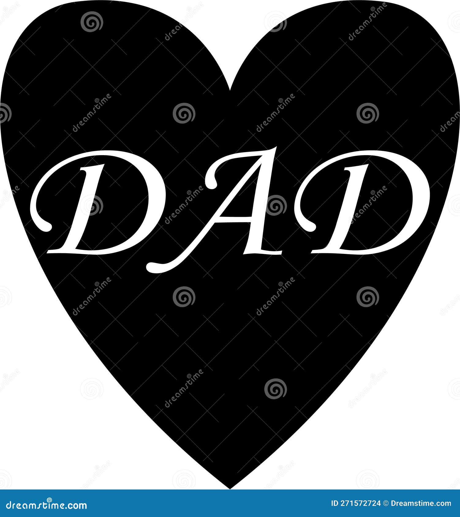 Love Heart and DAd Jpg Image with Svg Vector Cut File for Cricut and ...