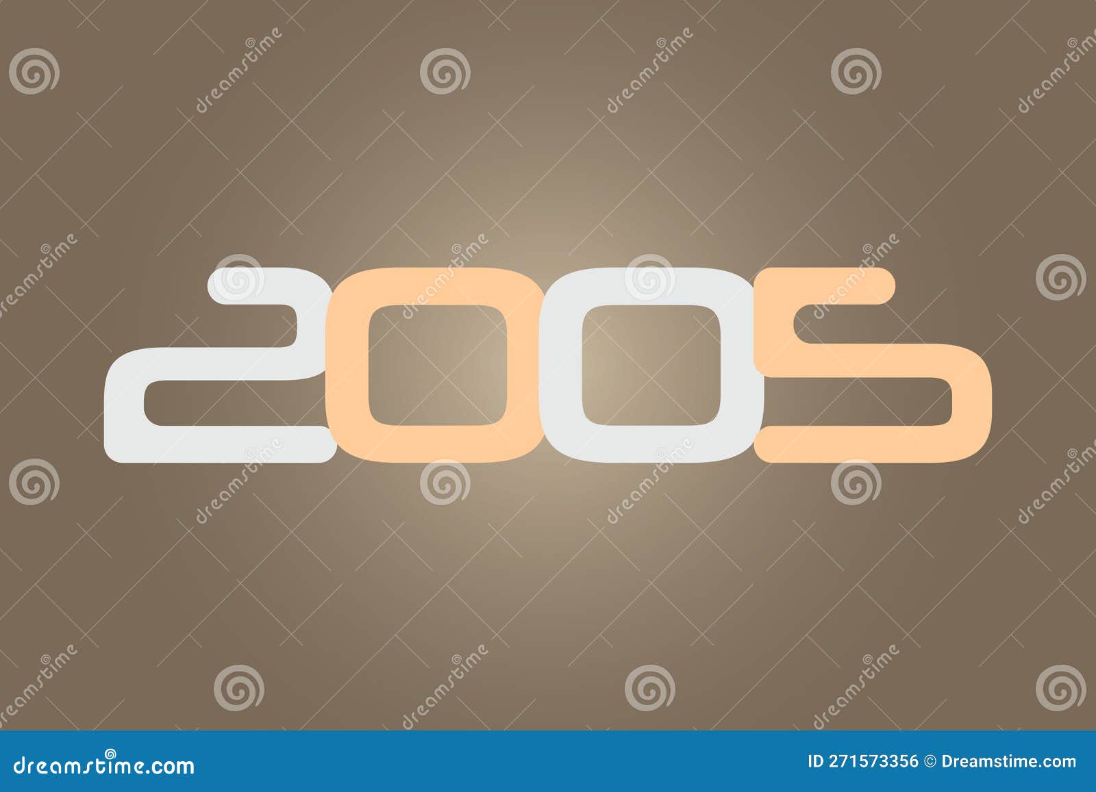 Year 2005 Numeric Typography Text Vector Design on Gradient Color ...