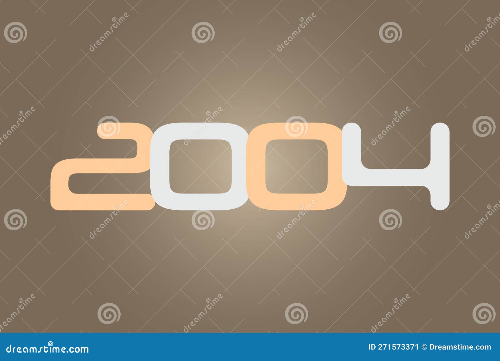 Year 2004 Numeric Typography Text Vector Design On Gradient Color ...