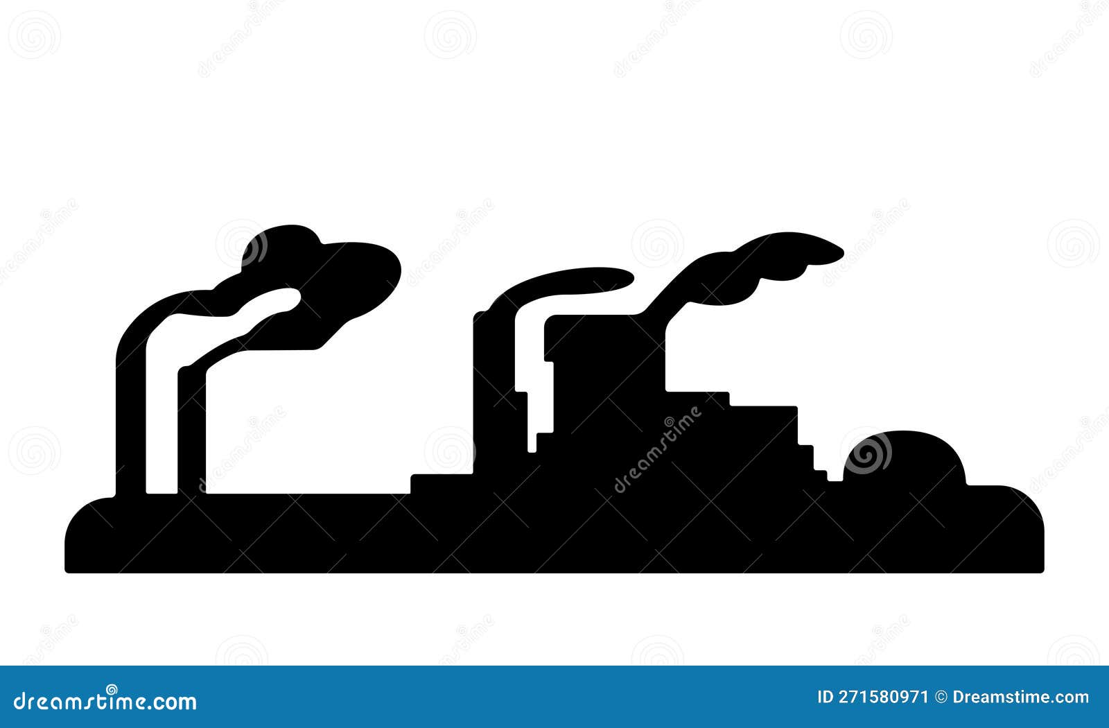 Simple Factory Icon, Manufacturing Plant, Business Unit Stock Vector ...