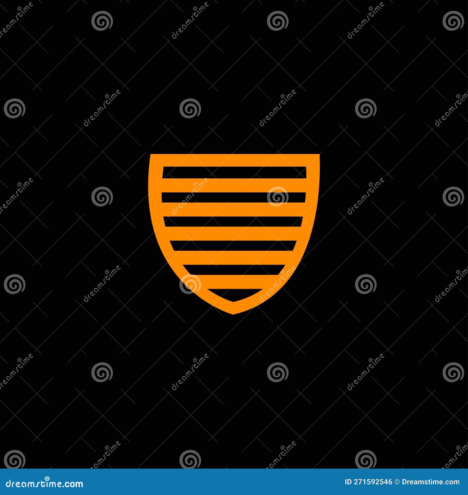 Shield Vector Logo Template Design Stock Vector - Illustration of ...