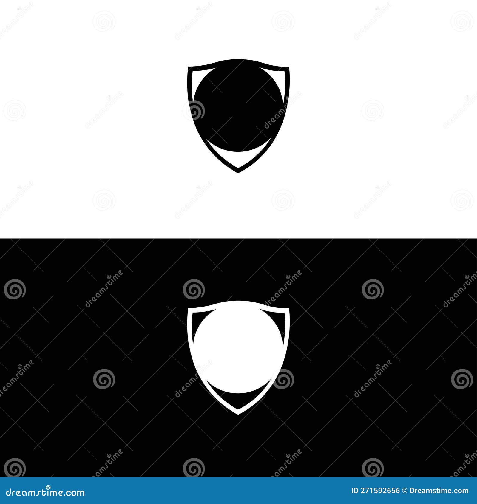 Shield Vector Logo Template Design Stock Vector - Illustration of ...