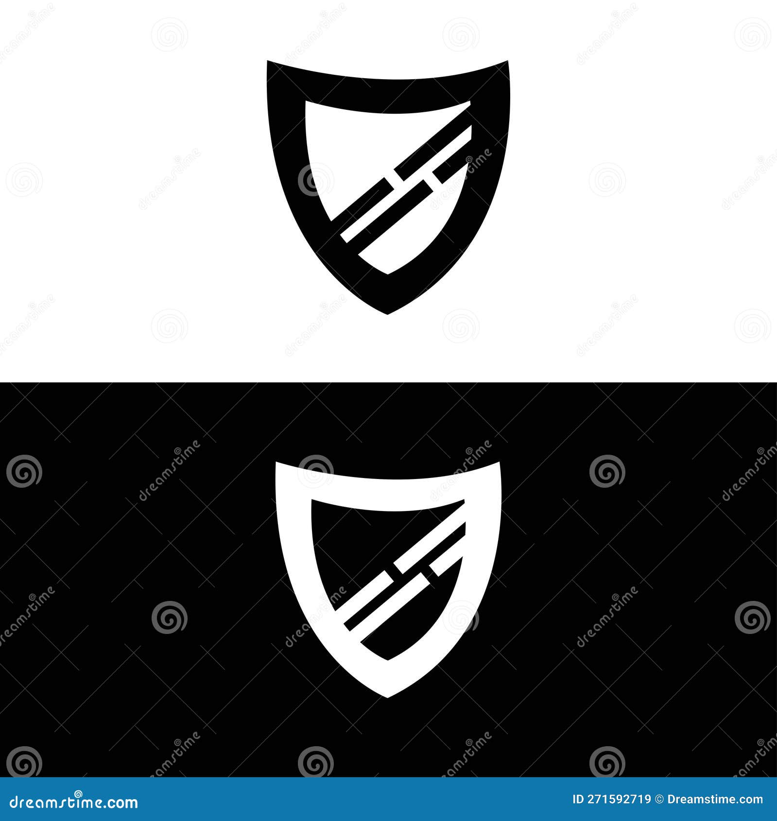 Shield Vector Logo Template Design Stock Vector - Illustration of logo ...
