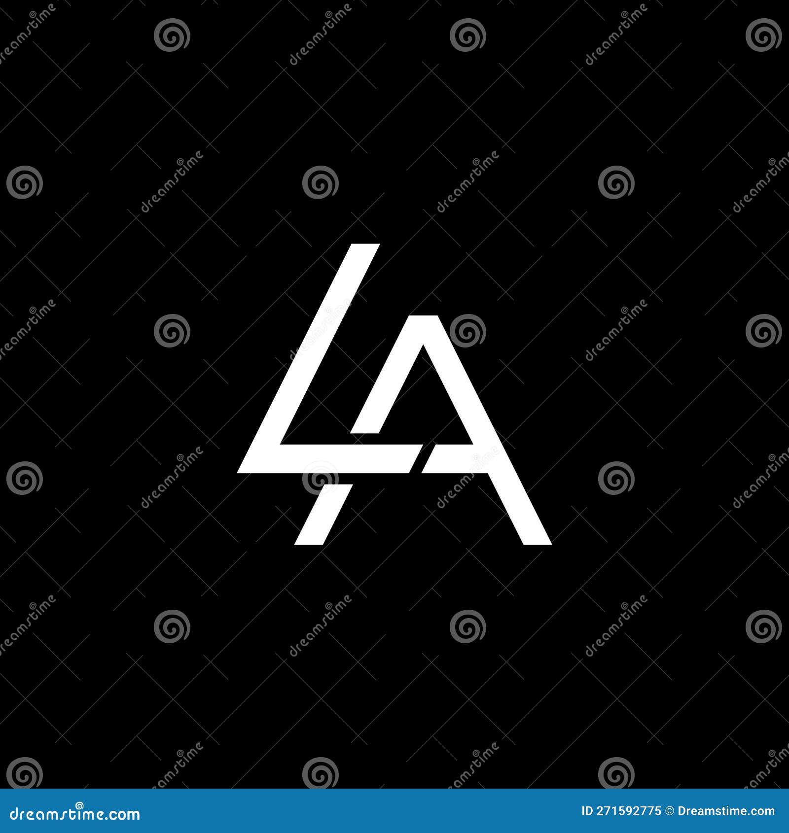 LA Logo, LA Monogram, Initial LA Logo, Letter LA Logo, Letter LA Icon ...