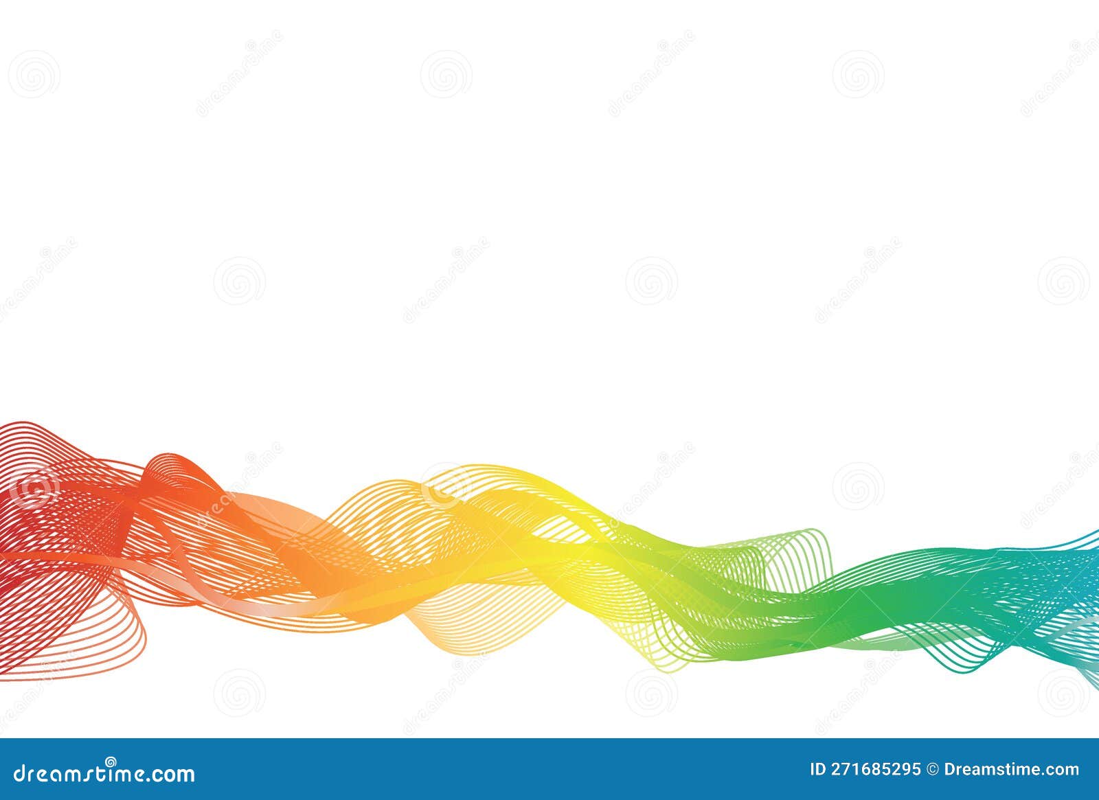 Colorful abstract waves stock vector. Illustration of color - 271685295