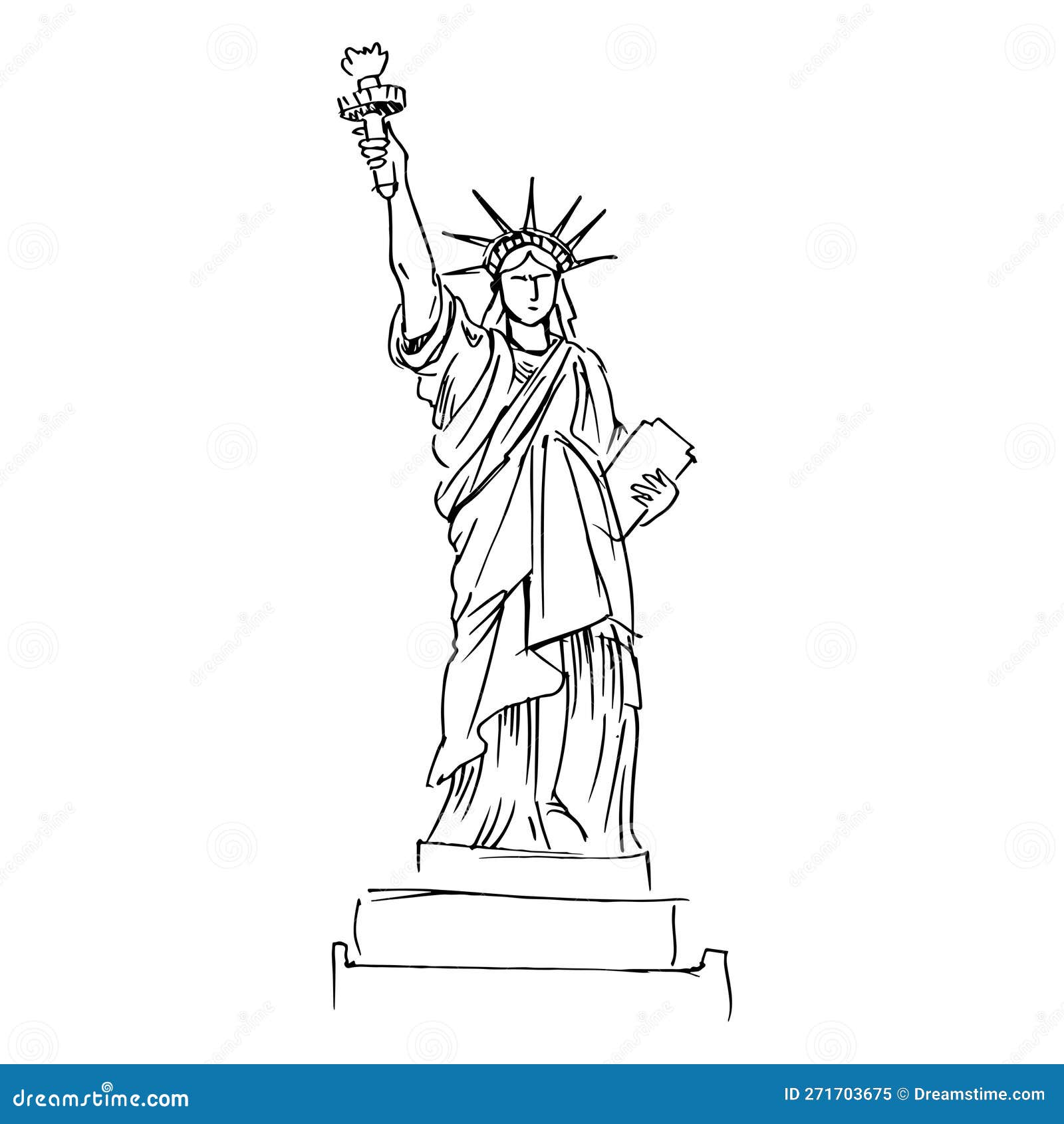 Statue Of Liberty Stencil