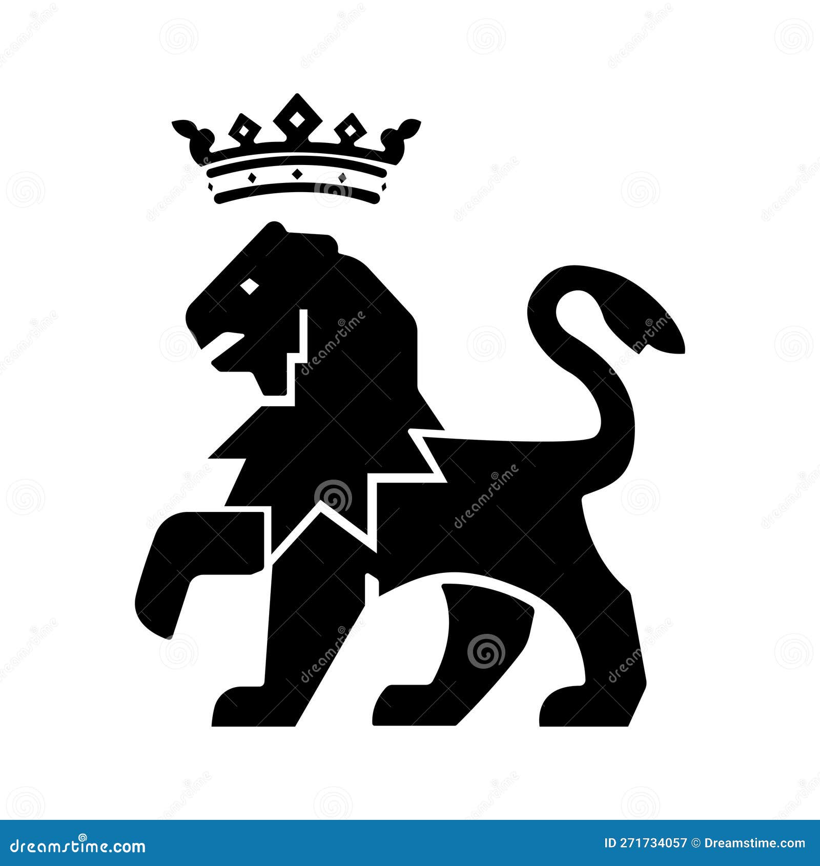 Simple Crowned King Skull Logo Vector, Death King With Royal Gold Crown ...