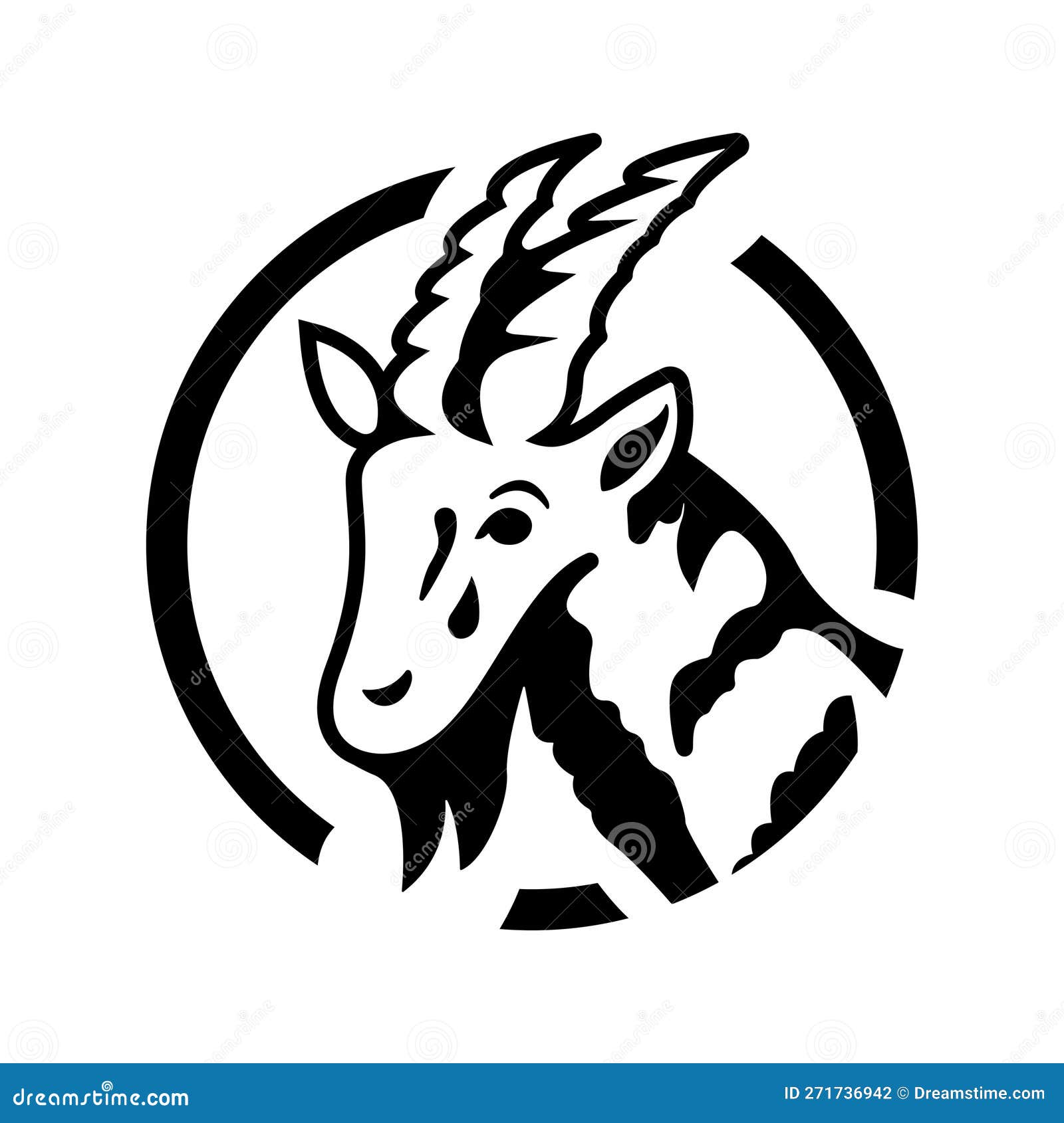 Ibex Logo Template Isolated. Brand Identity. Icon Abstract Vector ...