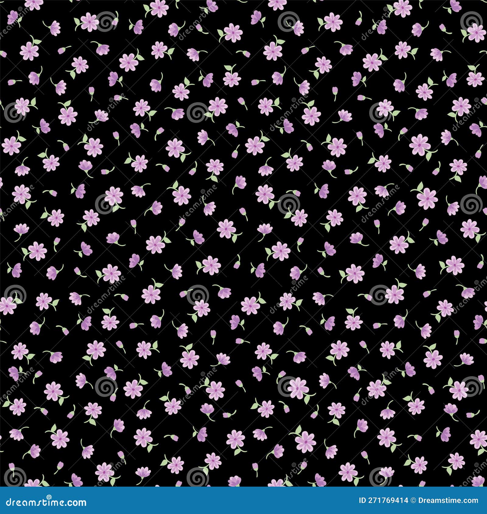 Tiny Pink Daisy Flower Seamless Pattern Stock Vector - Illustration of ...