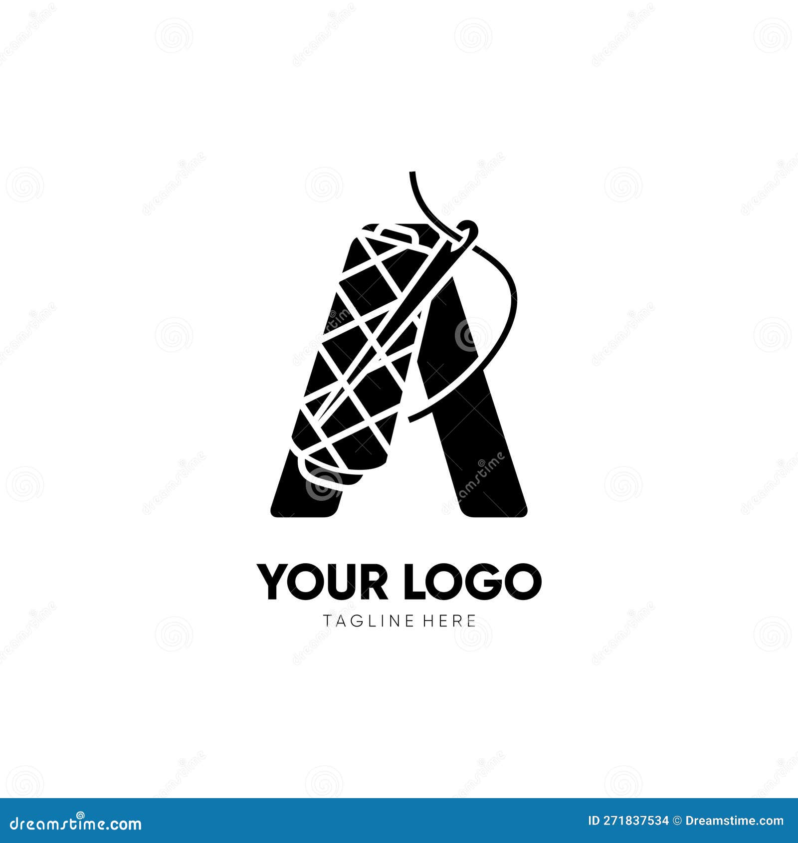Letter Initial a Sewing Thread Logo Design Vector Icon Graphic Emblem ...