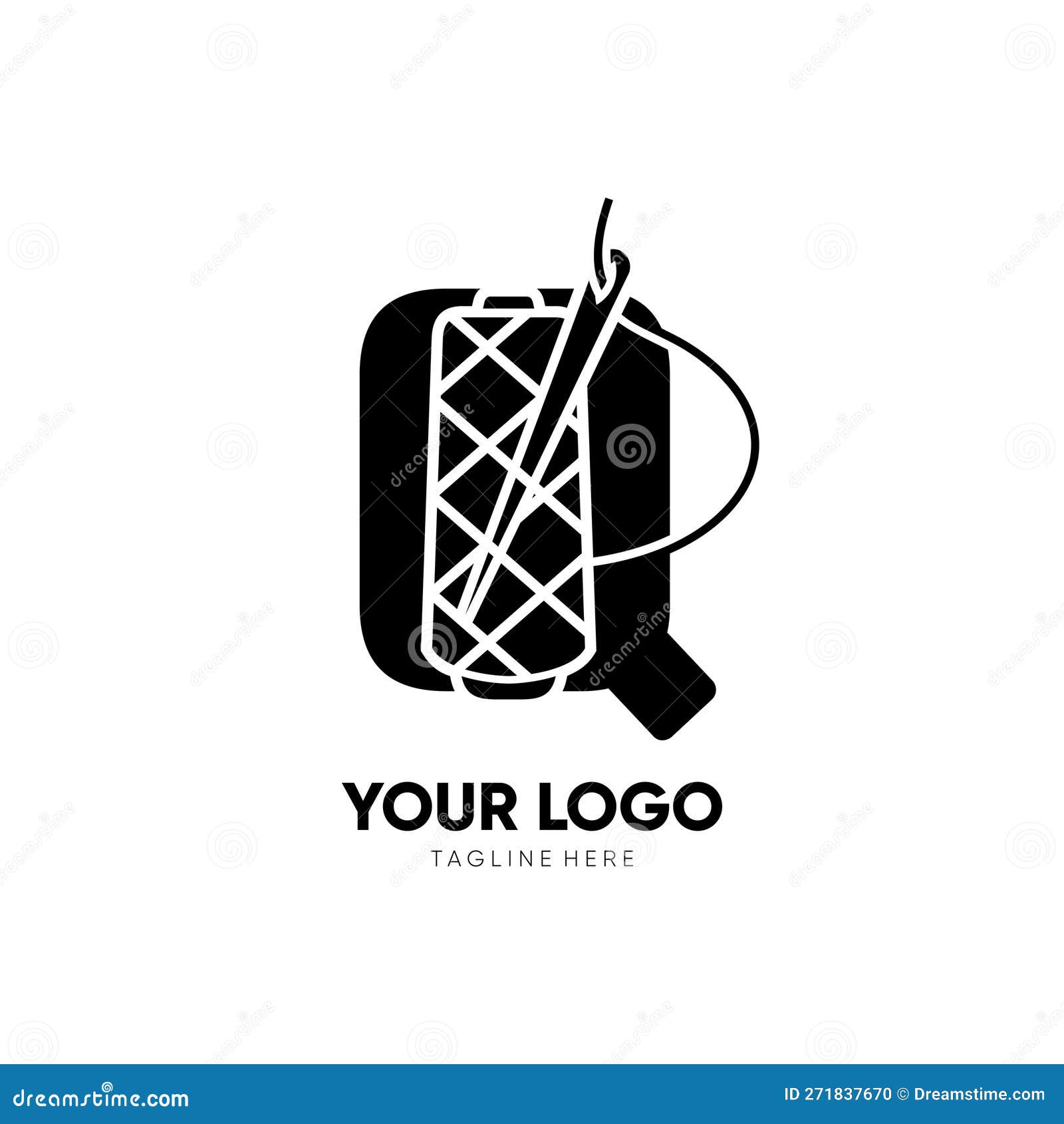 Letter Initial Q Sewing Thread Logo Design Vector Icon Graphic Emblem ...