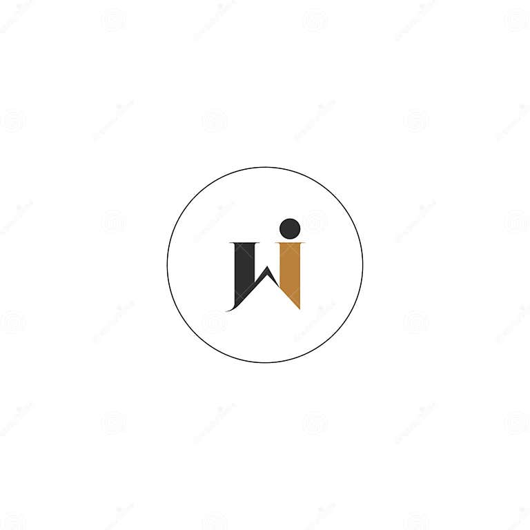 Alphabet Letters Initials Monogram Logo IW, WI, W and I Stock Vector ...