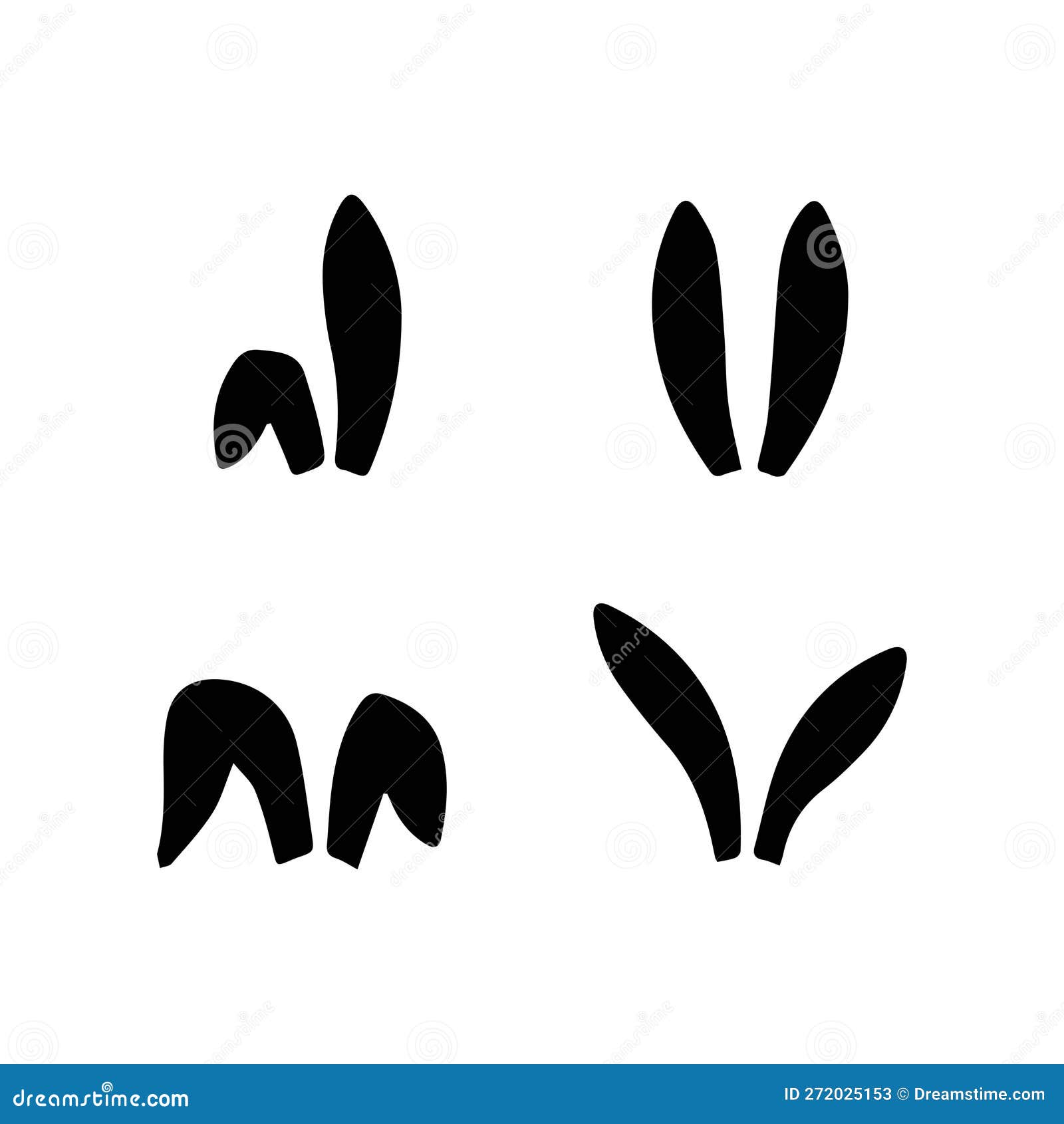 Rabbit Ears Icon Vector Illustrations Stock Vector - Illustration of ...
