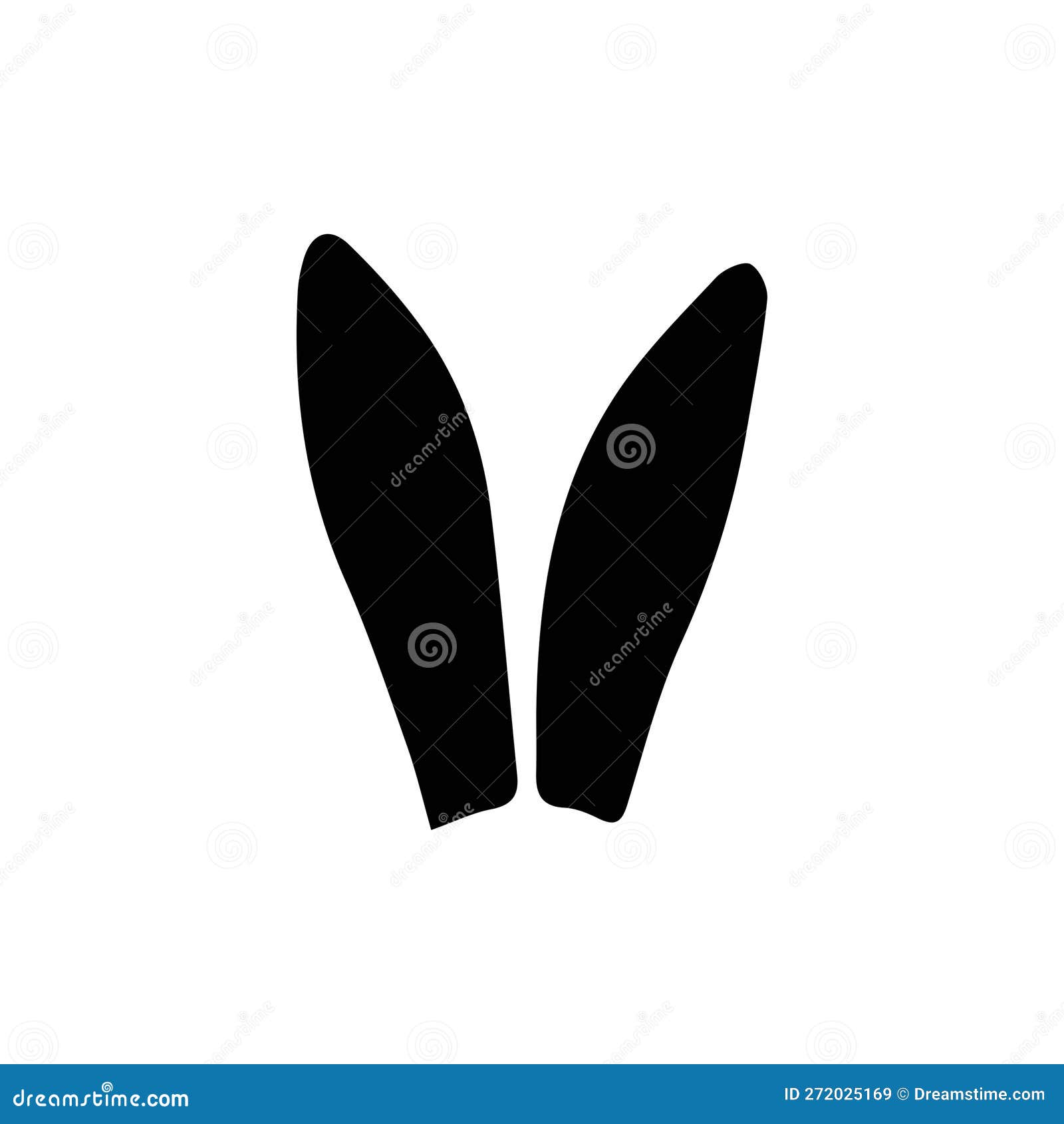 Rabbit Ears Icon Vector Illustrations Stock Vector - Illustration of ...