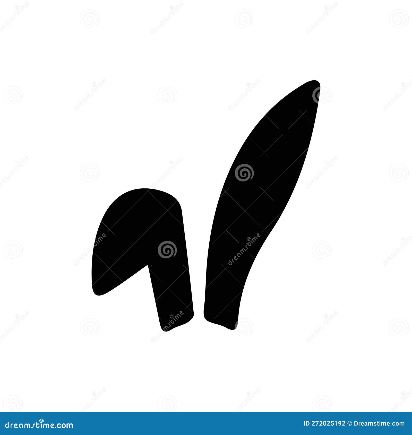 Rabbit Ears Icon Vector Illustrations Stock Vector - Illustration of ...