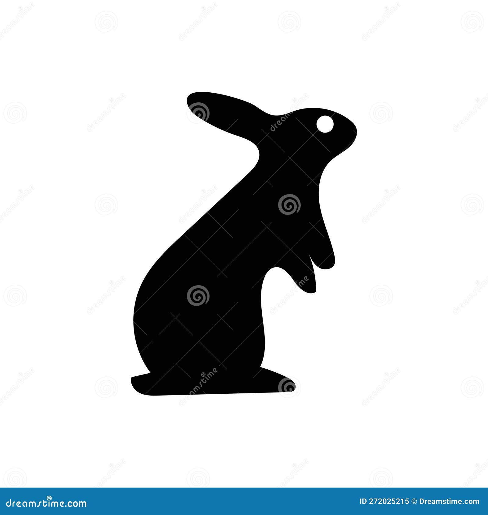 Rabbit Icon, Easter Bunny Animal Symbol. Linear Style Sign for Mobile ...