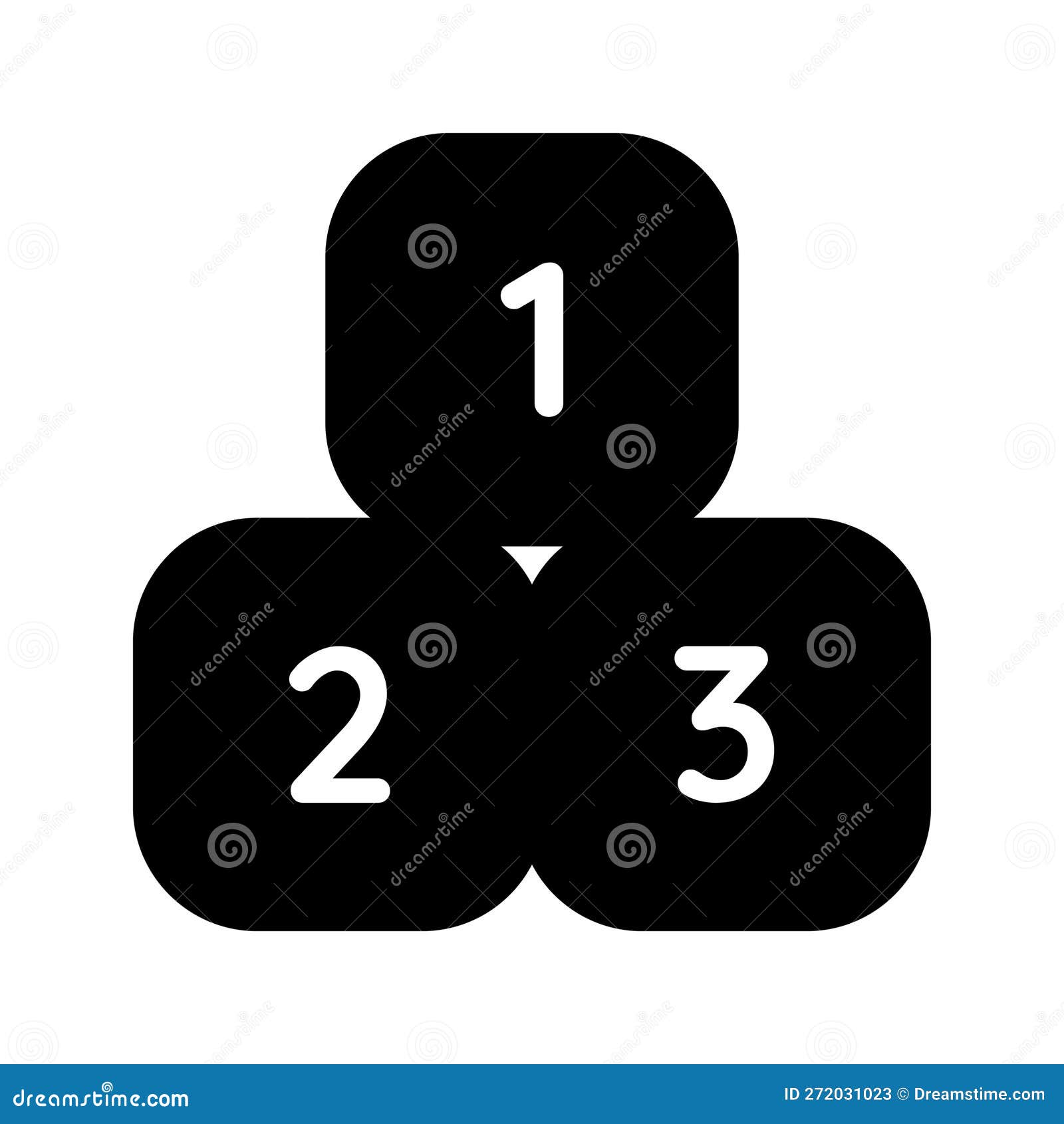 Number Solid Style Icon stock vector. Illustration of style - 272031023