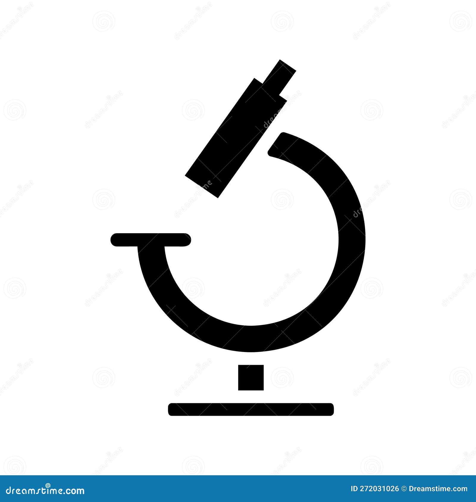 Microscope Solid Style Icon Stock Vector - Illustration of symbol ...