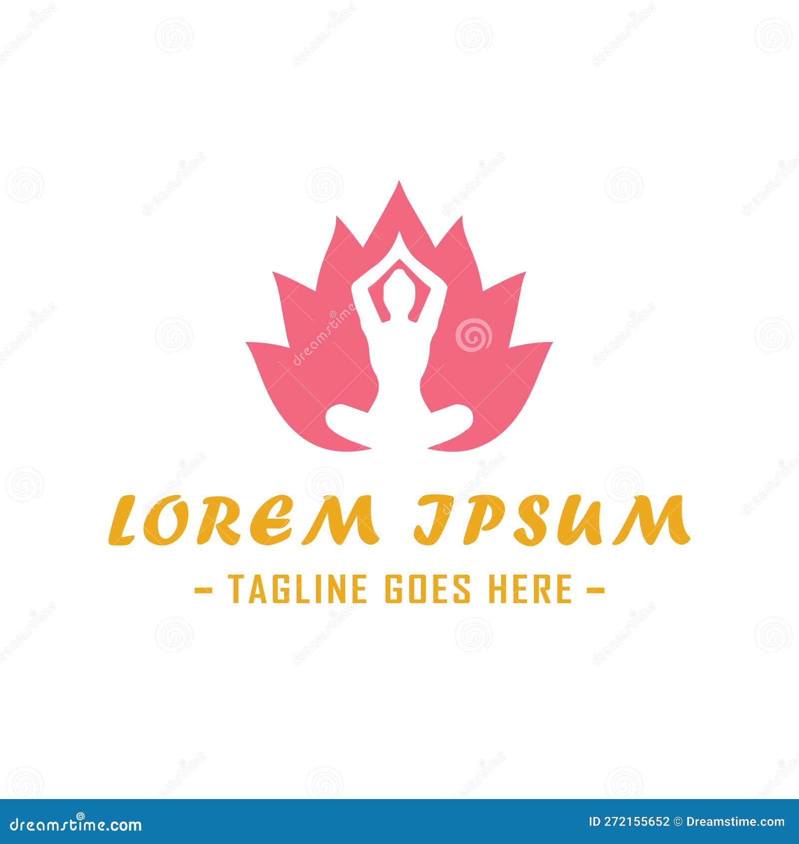 A Soothing Logo Design Featuring the Silhouette of a Woman in a Yoga ...