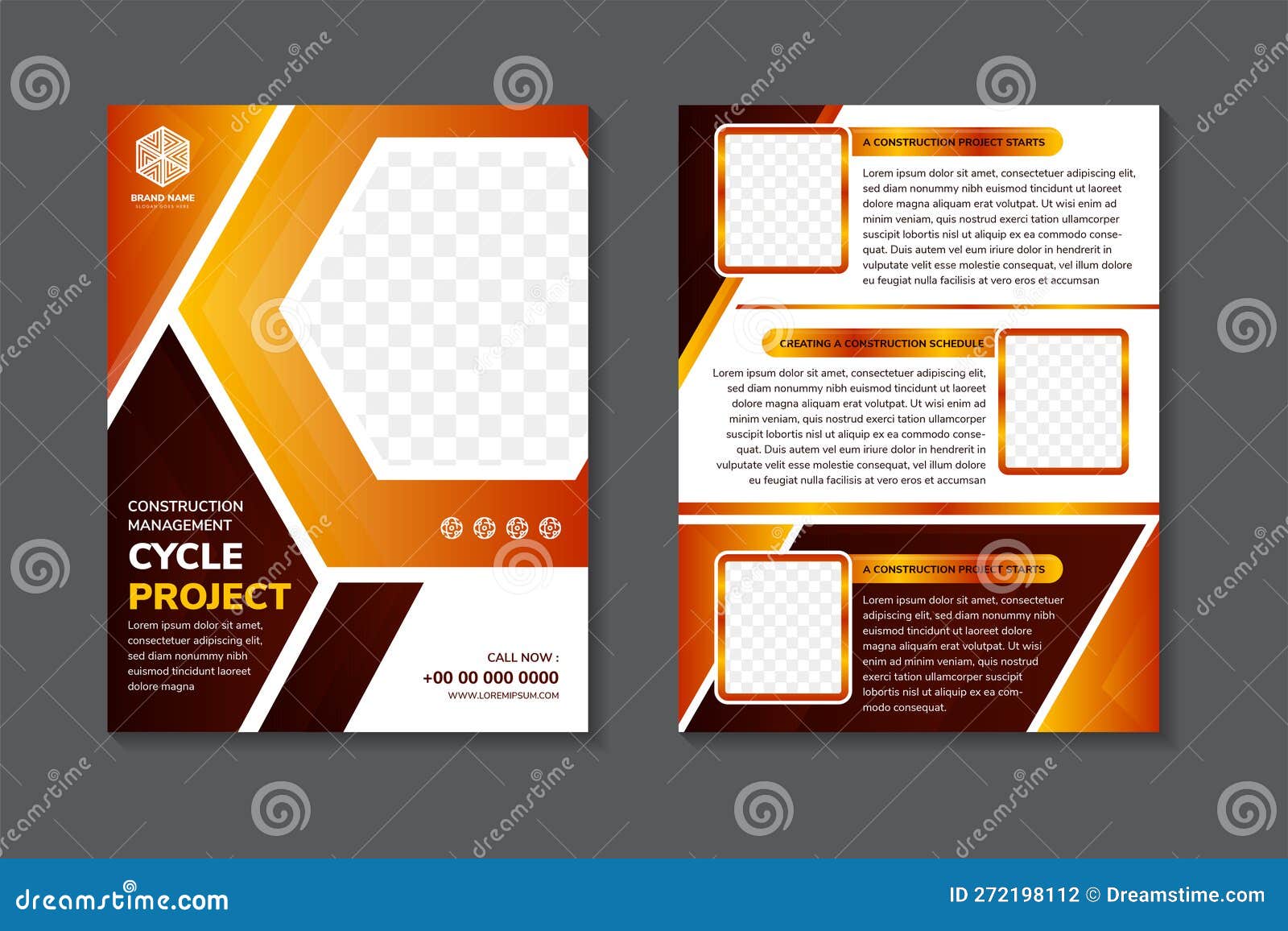Template For Posting Social Media In Spring Vector Illustration ...