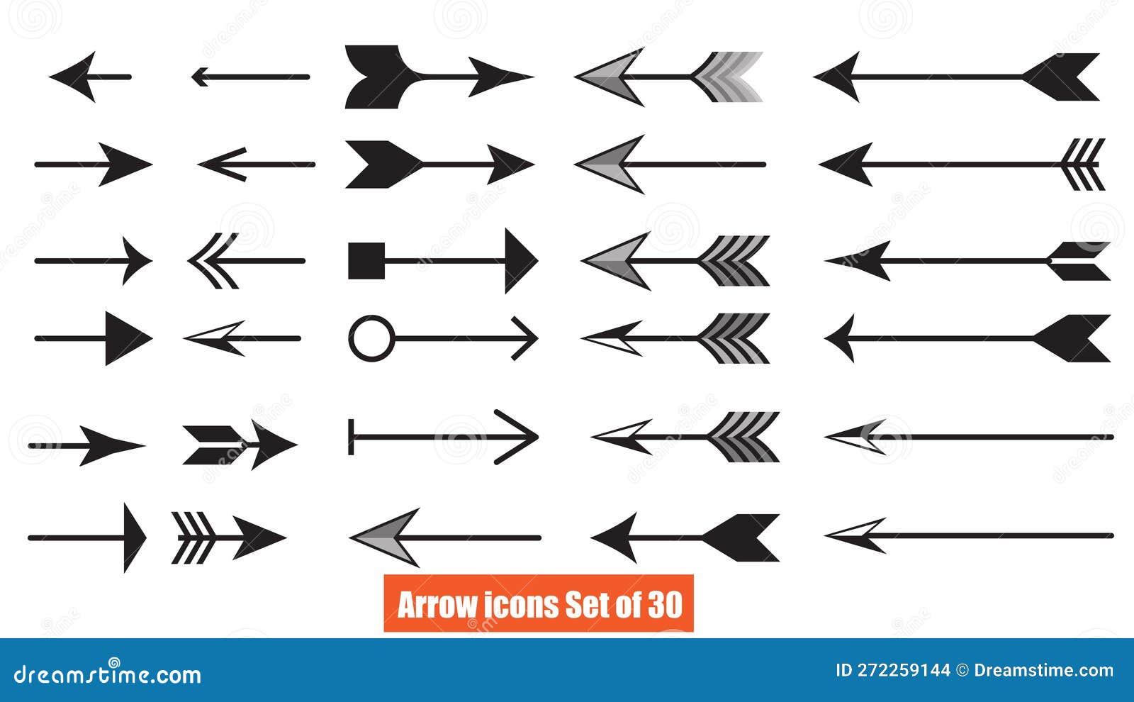 Set of Arrows Vector and Illustration for Free Download in Illustrator ...