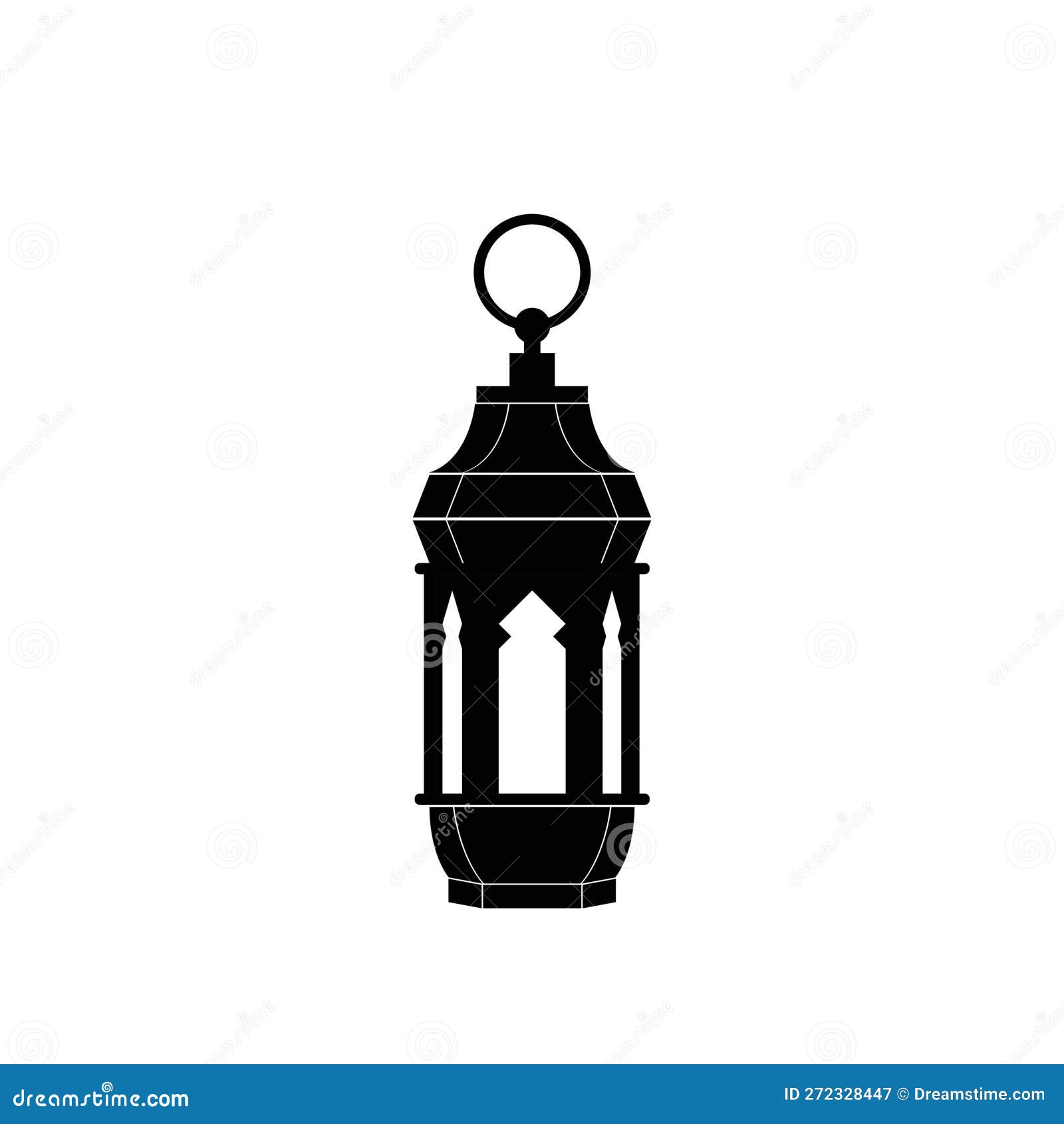 Isolated Illustration of Lantern Shadow for Editable. Stock Vector ...
