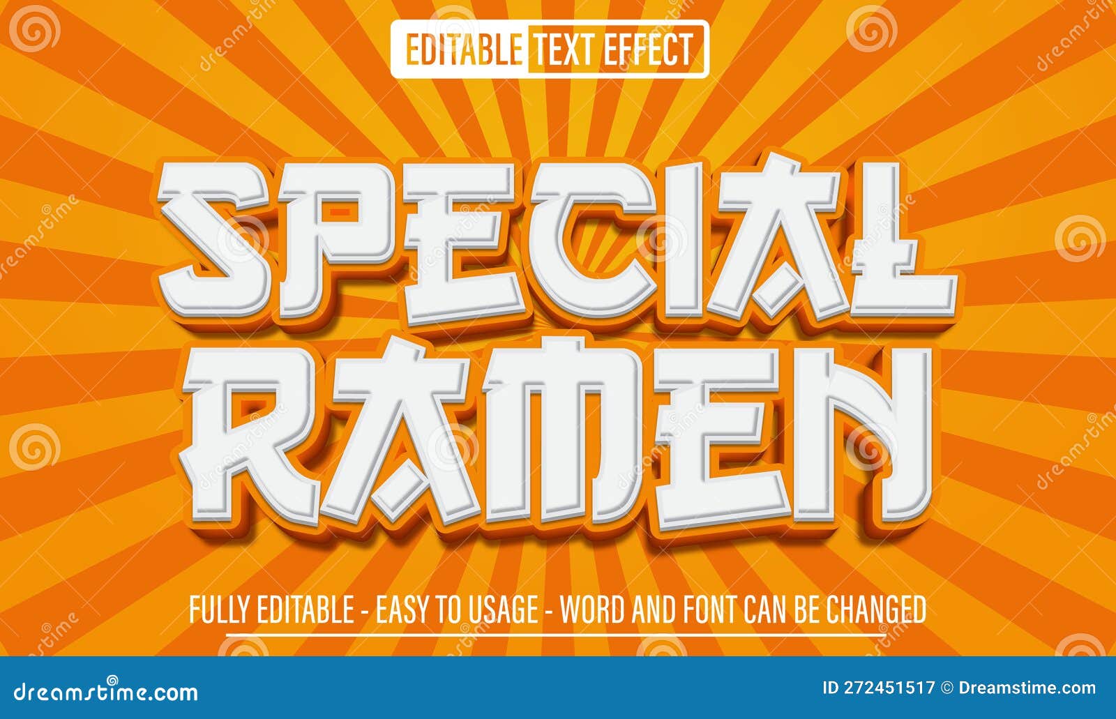 Special Ramen 3d Text Effect Stock Vector - Illustration of ramen ...