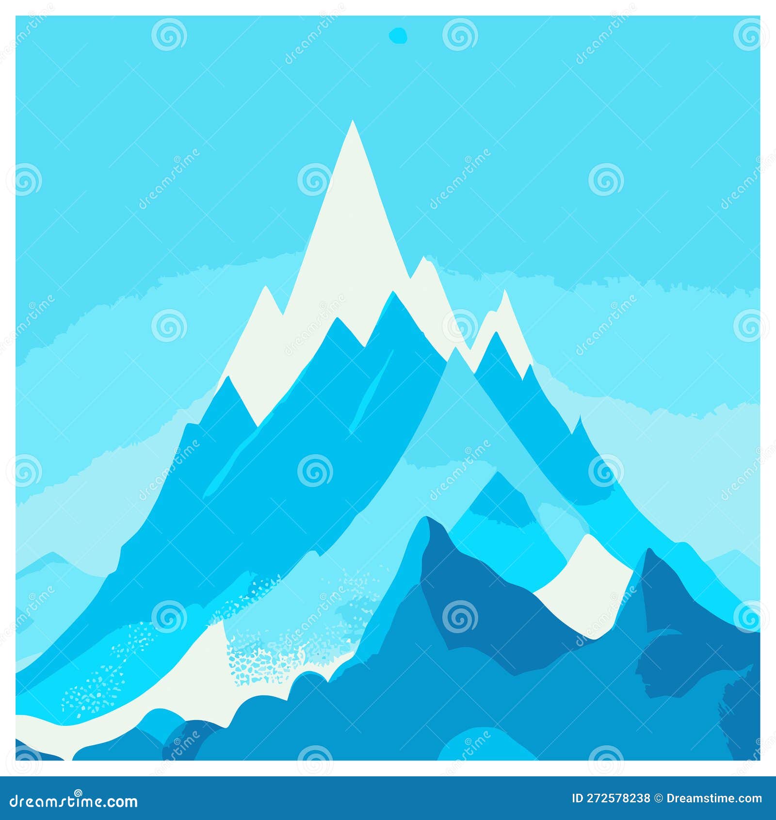 Vector Mountain Scenery, with Forests of Fir Trees Stock Vector ...