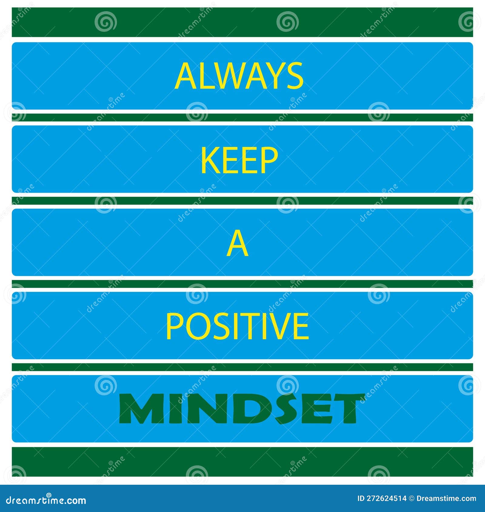Mindset - always Keep a Positive Mindset - Quotes Stock Photo - Image ...