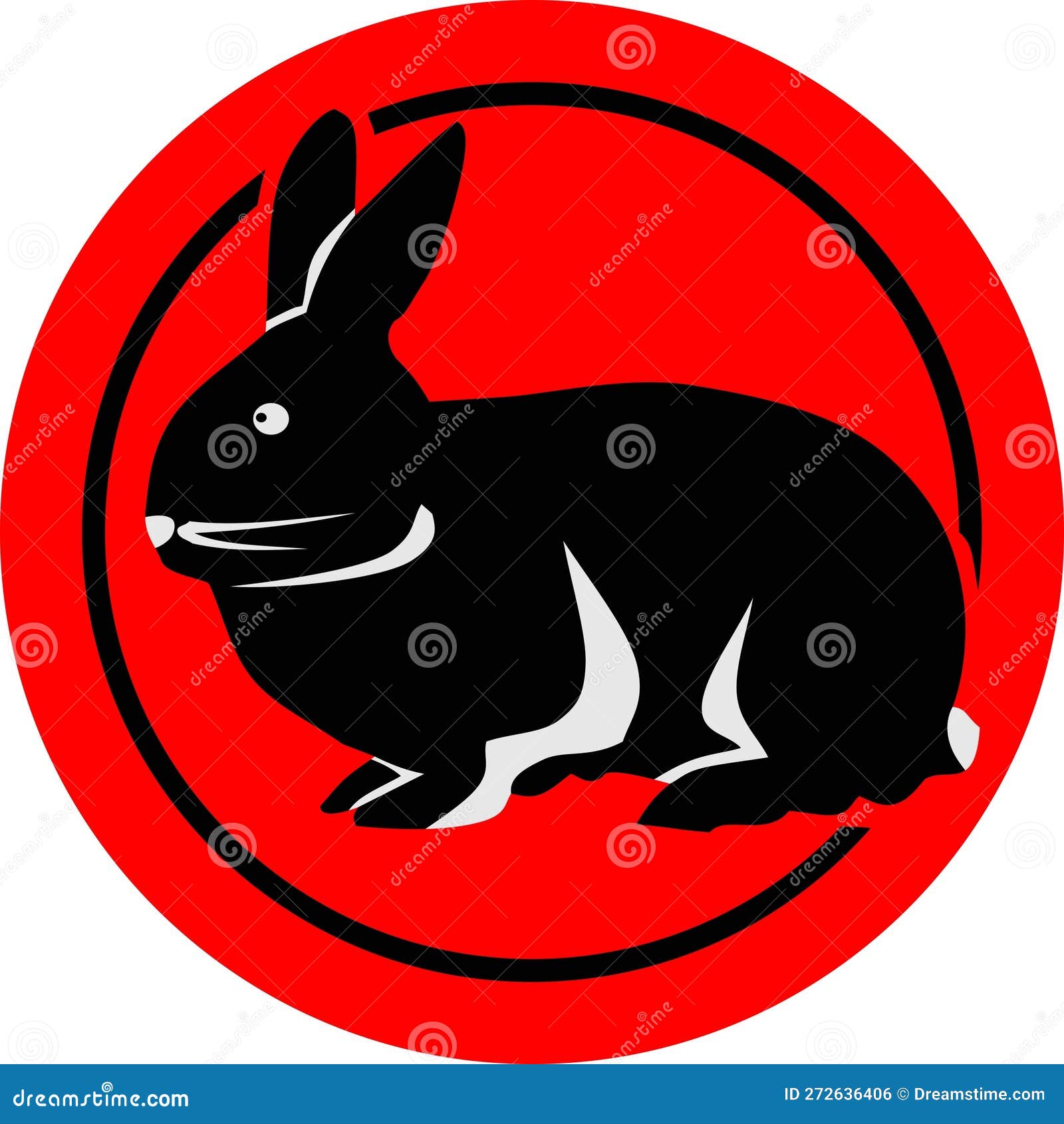 Rabbit Chinese Zodiac Shio Vector Stock Vector - Illustration of imlek ...