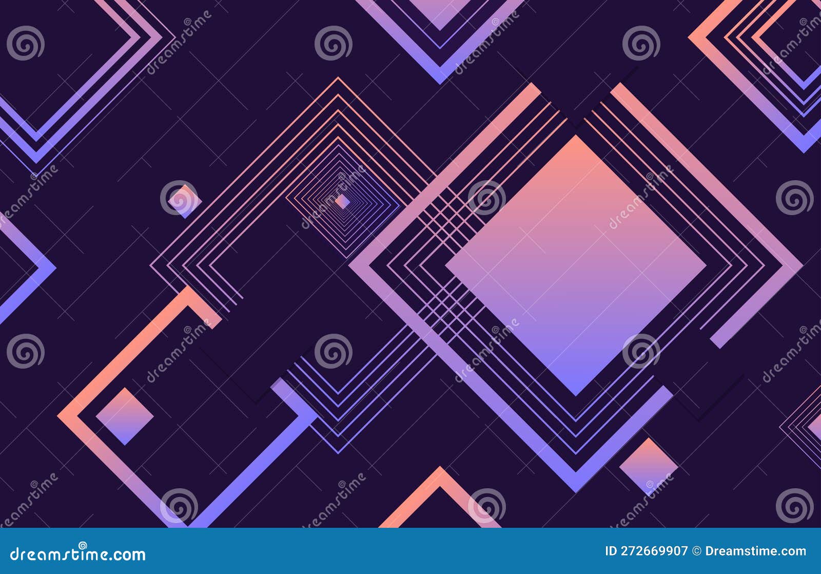 Technology Gradient Squares and Lines Background Stock Vector ...