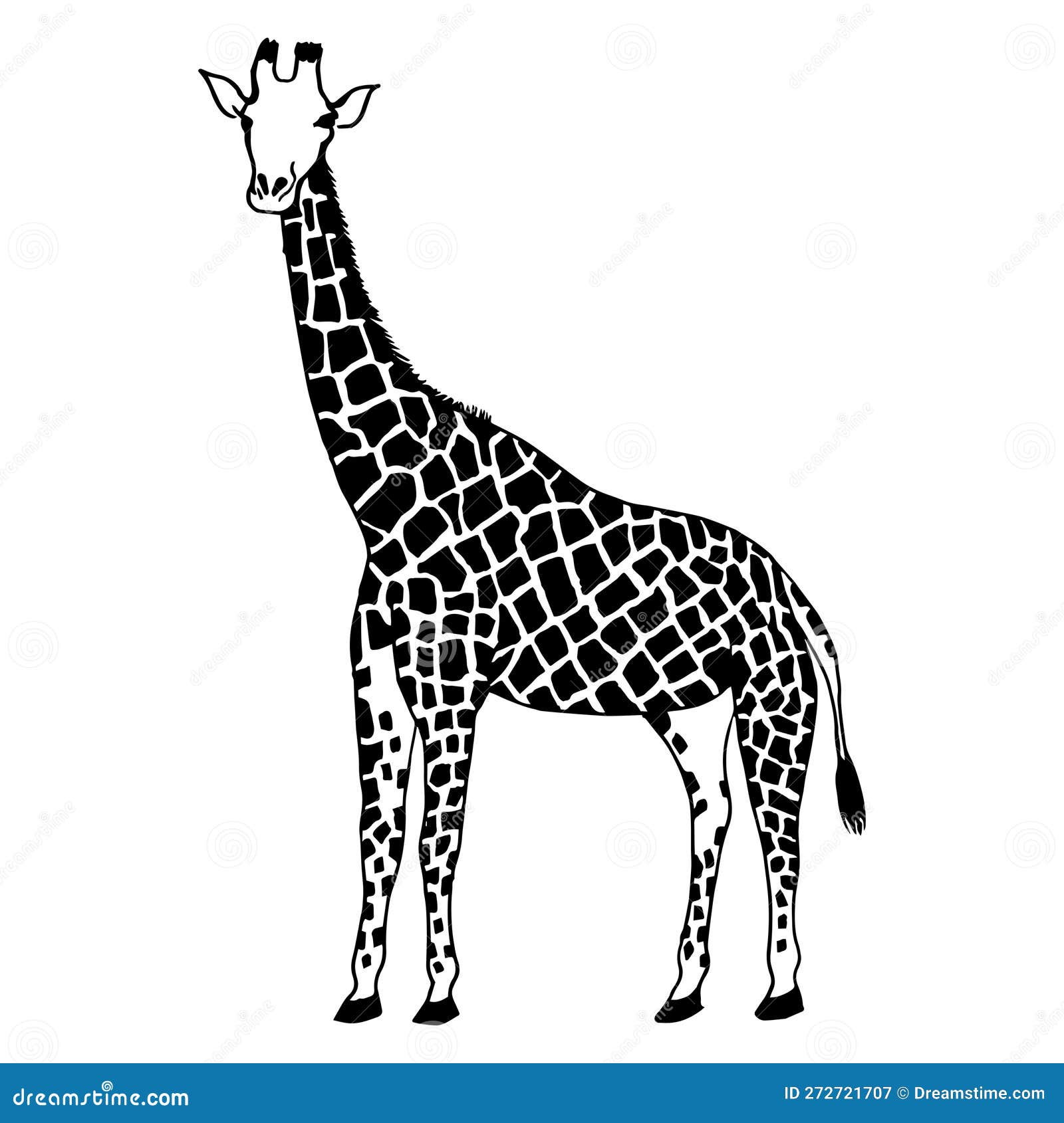 Abstract Giraffe Drawing