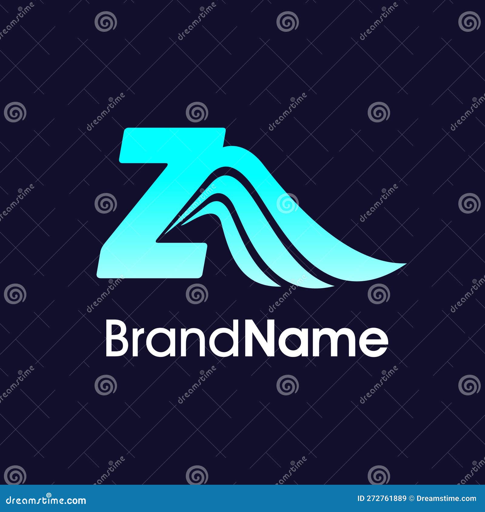 Modern Initial Z Wing Logo stock vector. Illustration of isolated ...