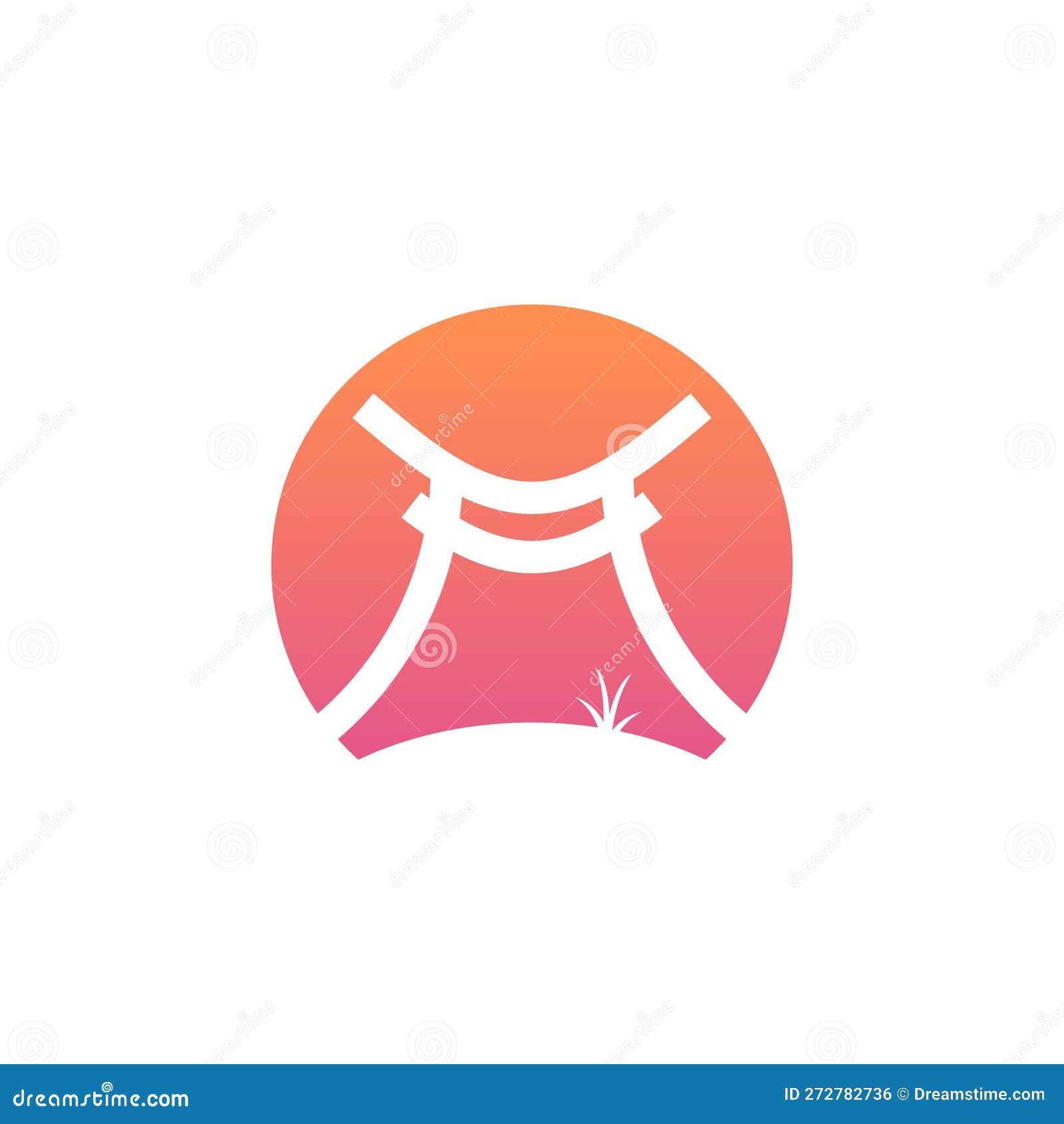 Logo Symbol of Gate Japanese Temple Stock Vector - Illustration of ...