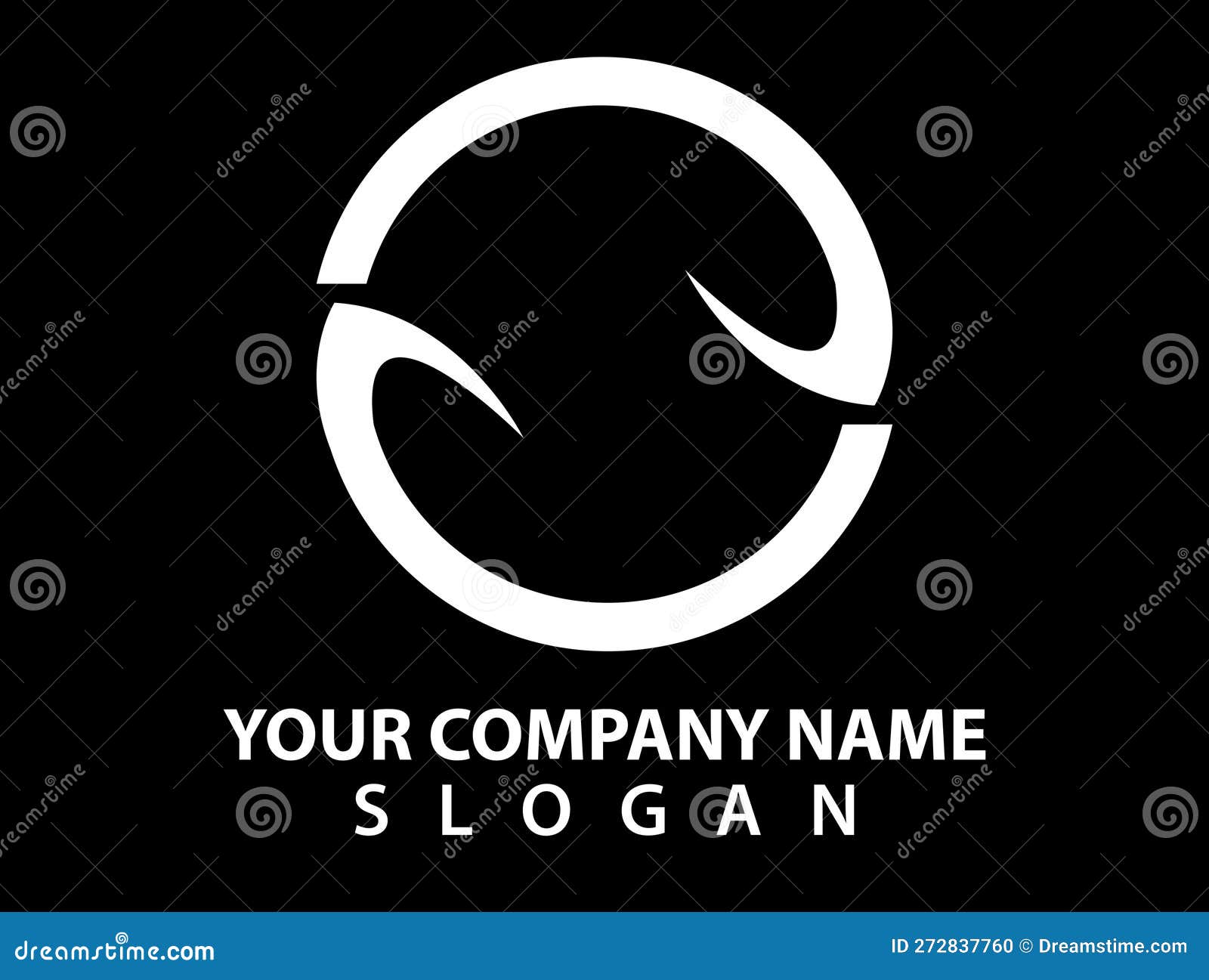 O Letter Logo. O Letter Logo with Black Background. Stock Vector ...