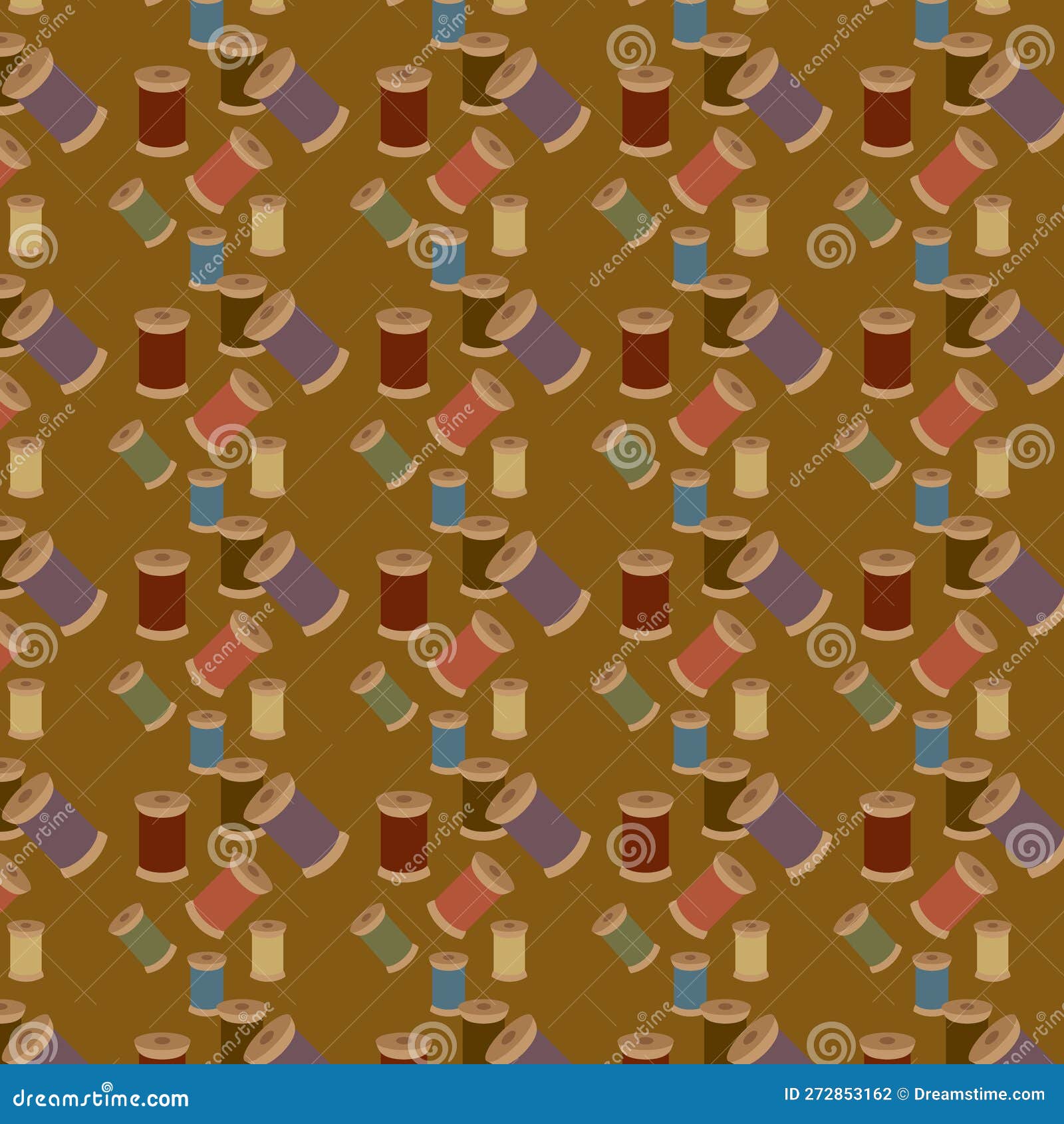 Vector Illustration Seamless Embroider Pattern with Tailor Accessories ...