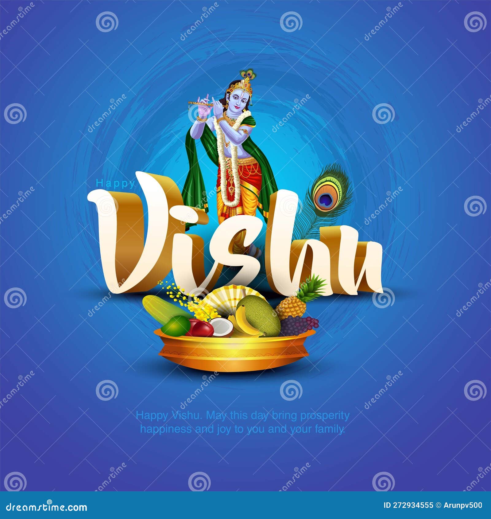 Kerala Festival Happy Onam - Thrikkakara Appan Cartoon Vector ...