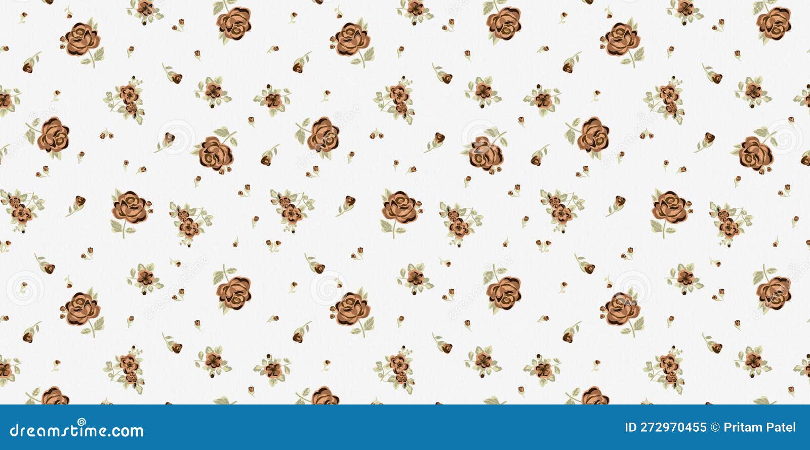 Flower Allover Pattern with Background Stock Image - Image of orange ...