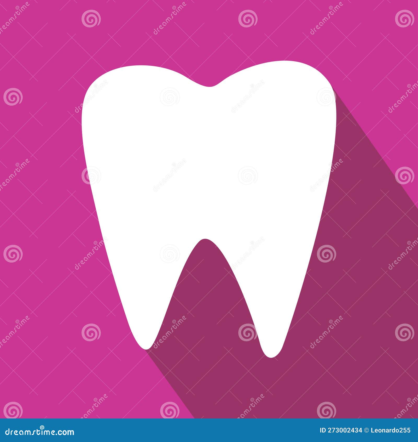 Tooth Flat Line Icon. Vector Outline Illustration Of Dent. Black Thin ...