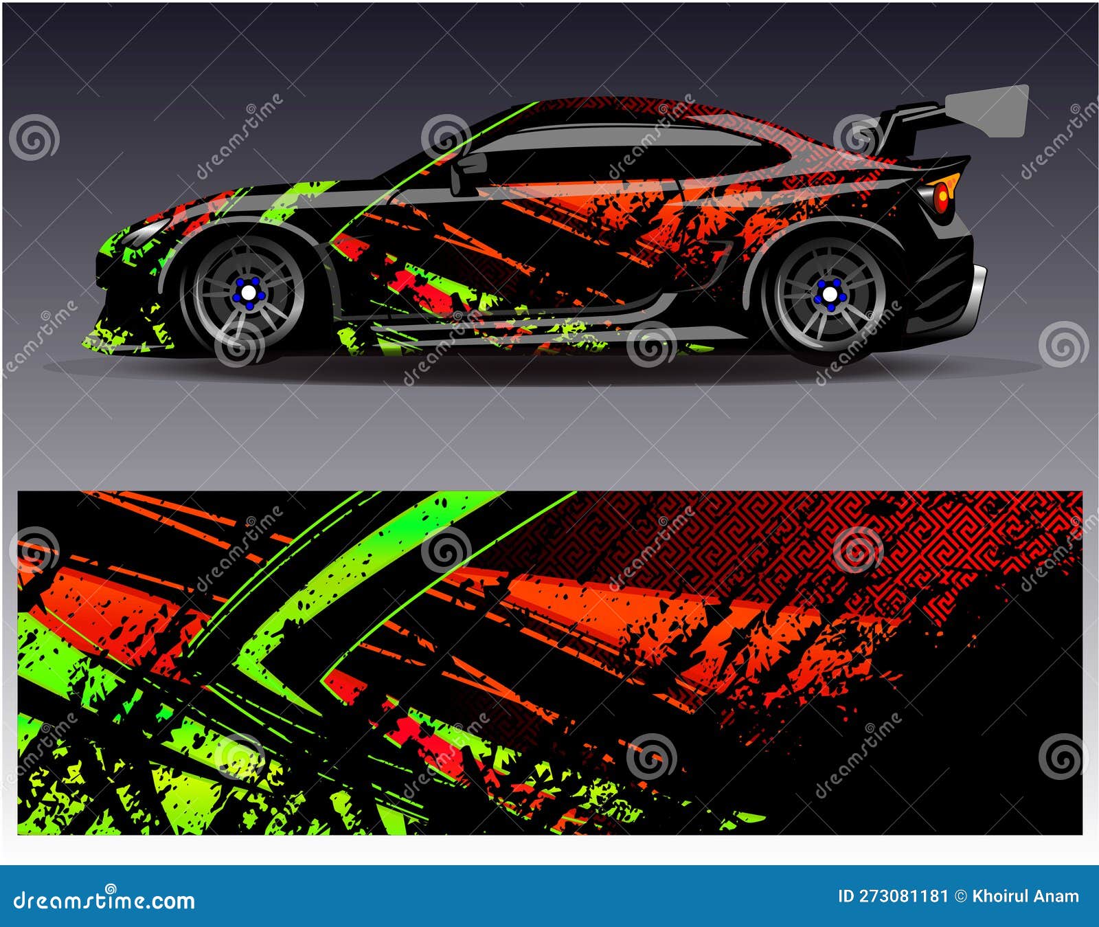 Car Wrap Design Vector.Graphic Abstract Stripe Racing Background ...