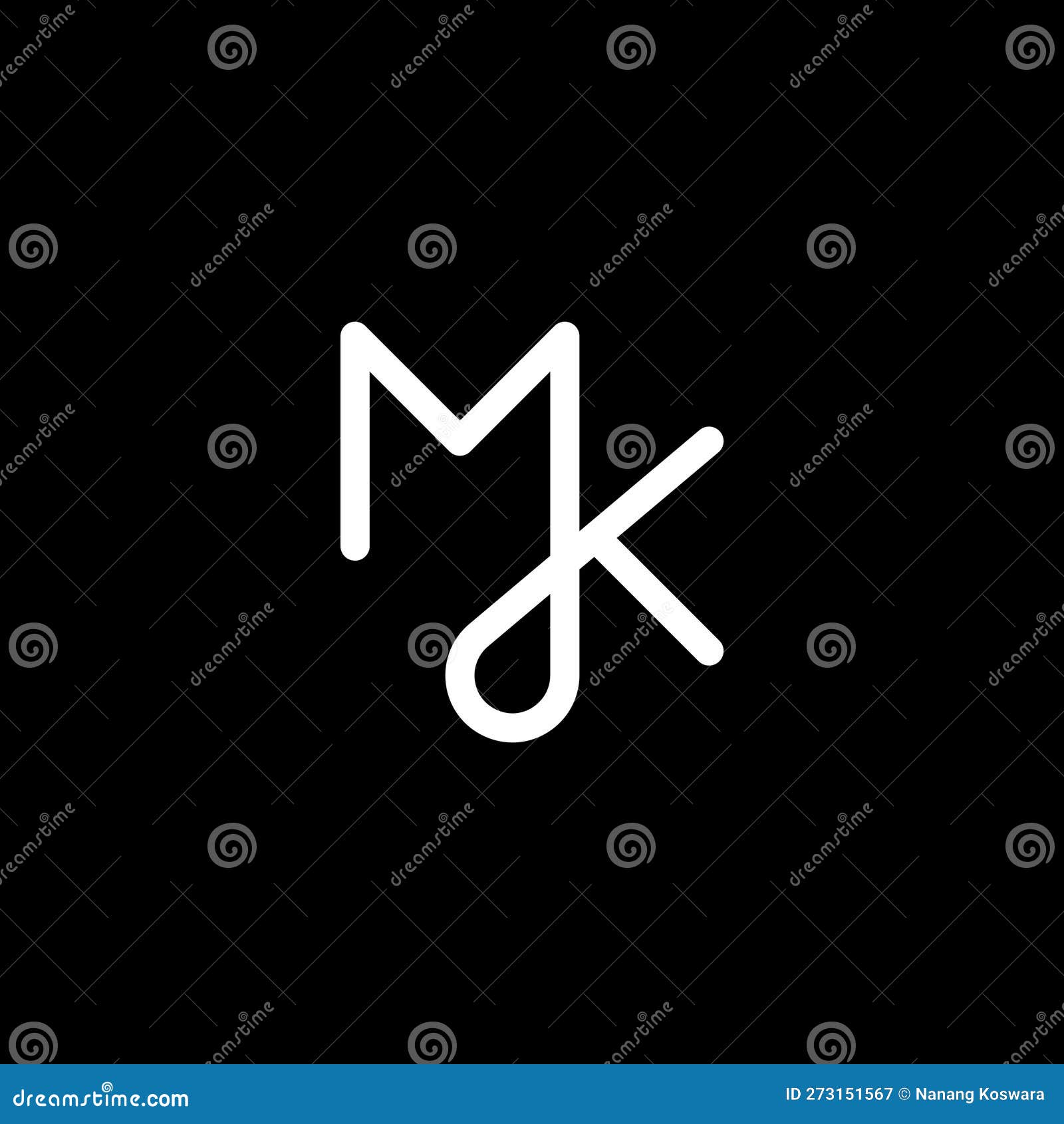 MK Logo, MK Monogram, Initial MK Logo, Letter MK Logo, Letter MK Icon ...