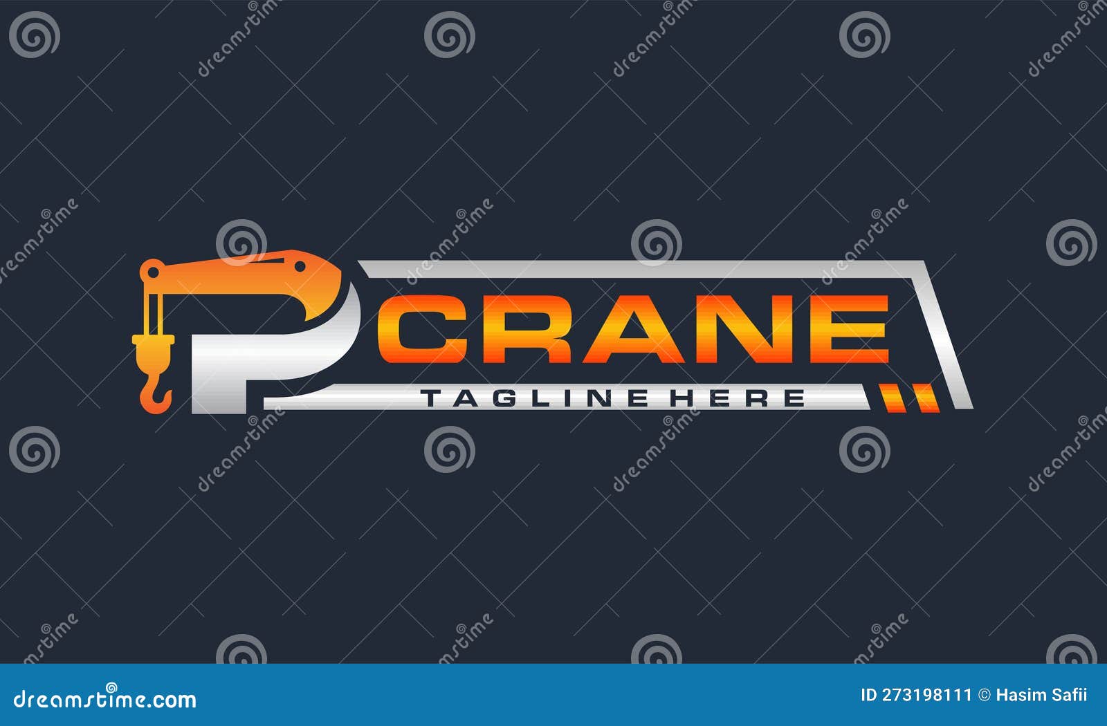 Initial P crane logo stock illustration. Illustration of engineer ...