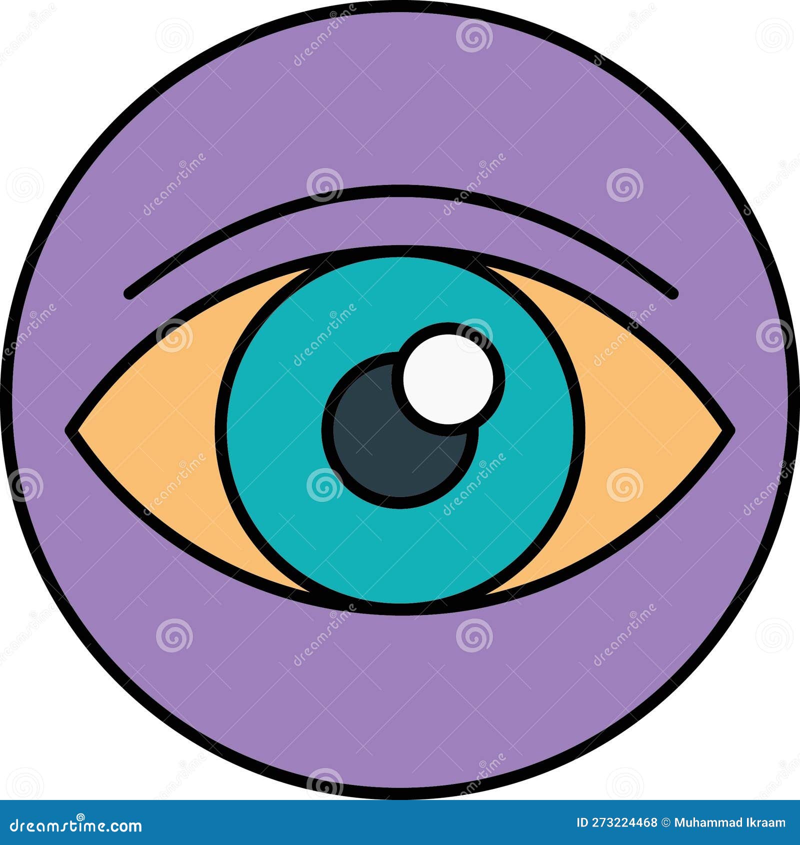 Eye Which Can Easily Edit or Modify Stock Vector - Illustration of ...