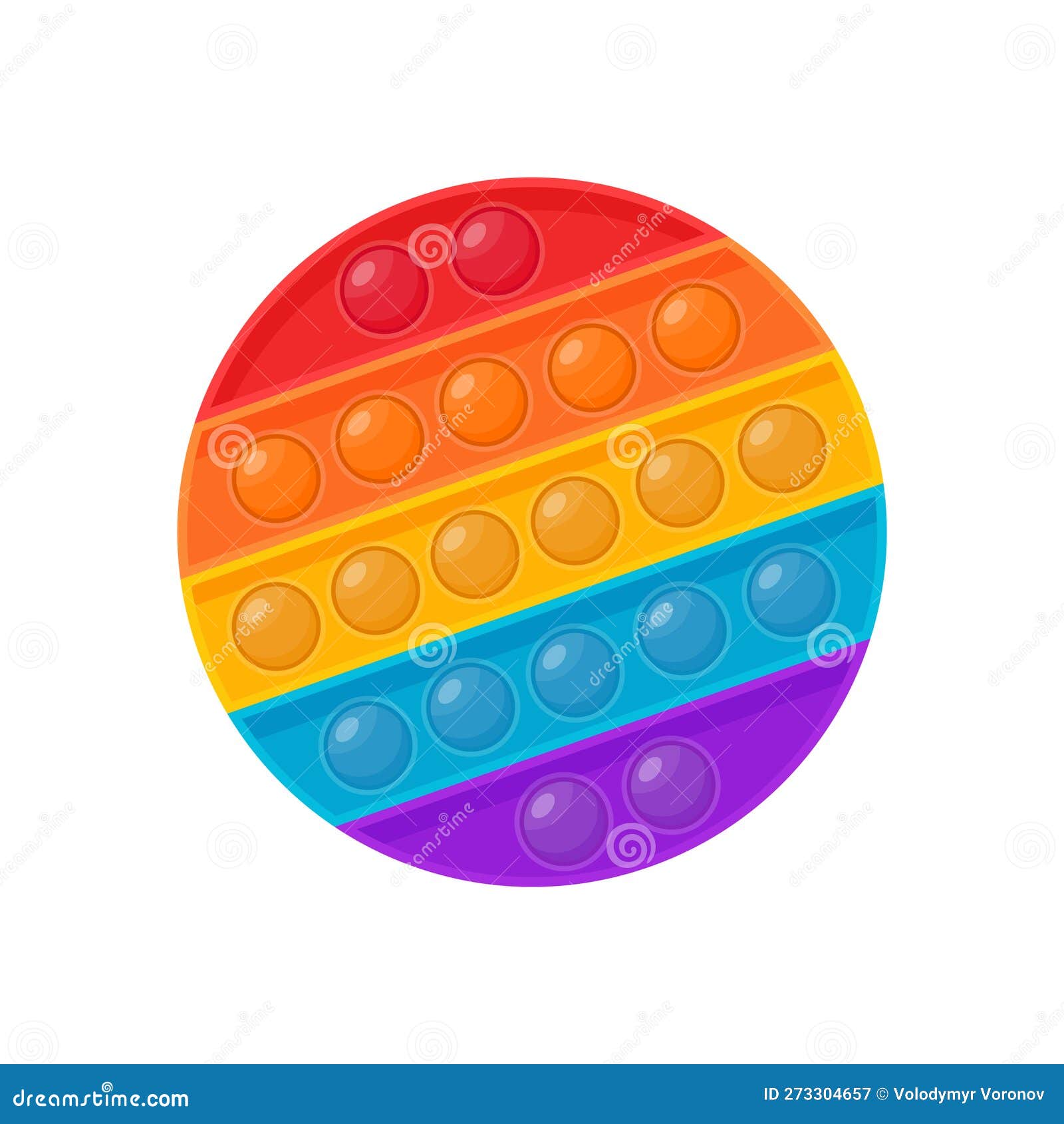 Pop it Icon. Colorful Antistress Toy Stock Vector - Illustration of ...